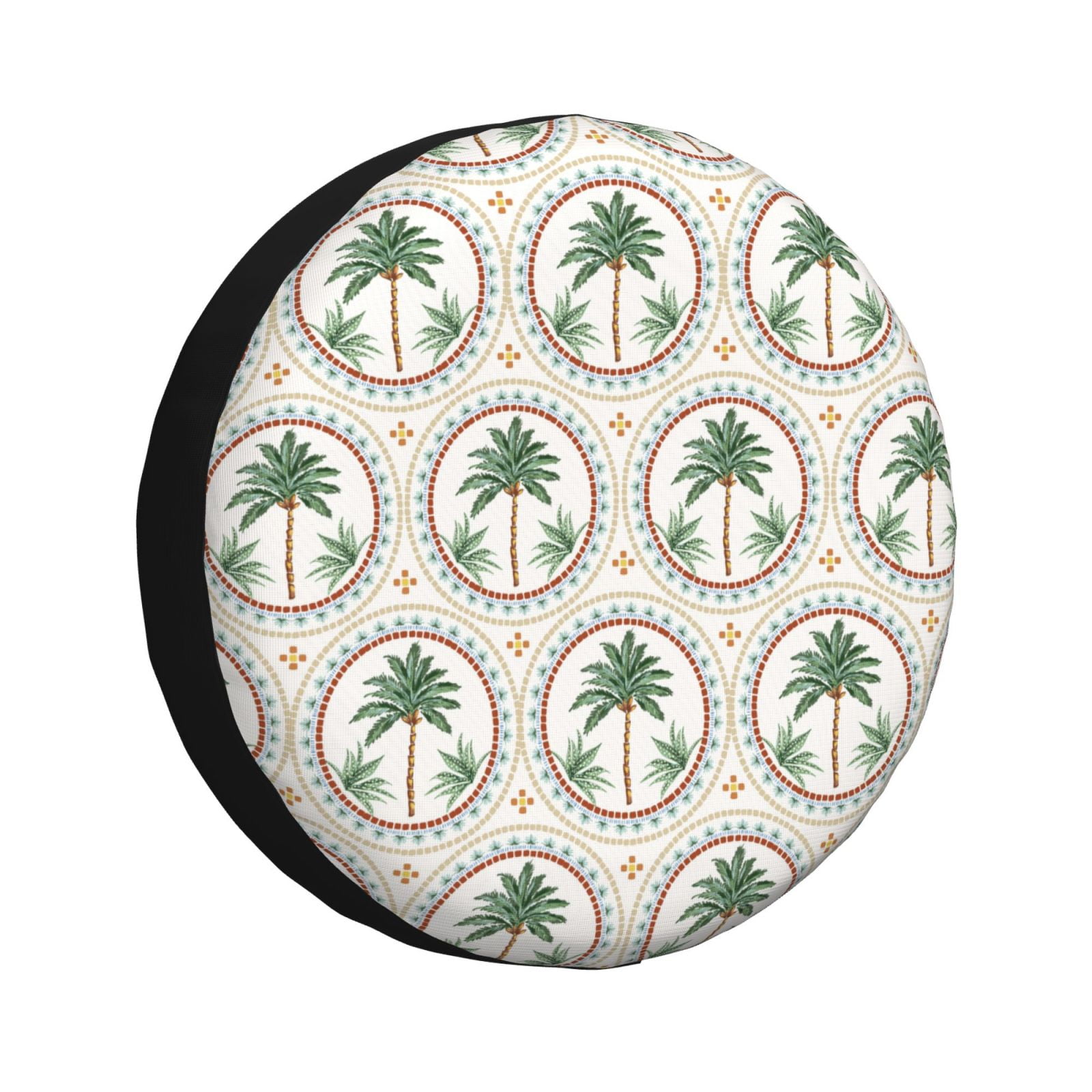 Rateoe palm trees Pattern Tire Cover Wheel Protectors Weatherproof ...