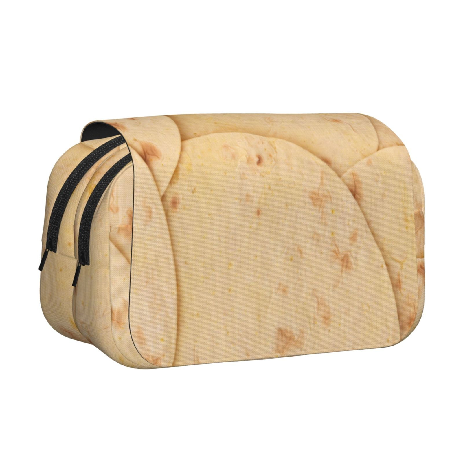 Rateoe taco tortilla Pattern Double Clamshell Pen Case, Storage ...