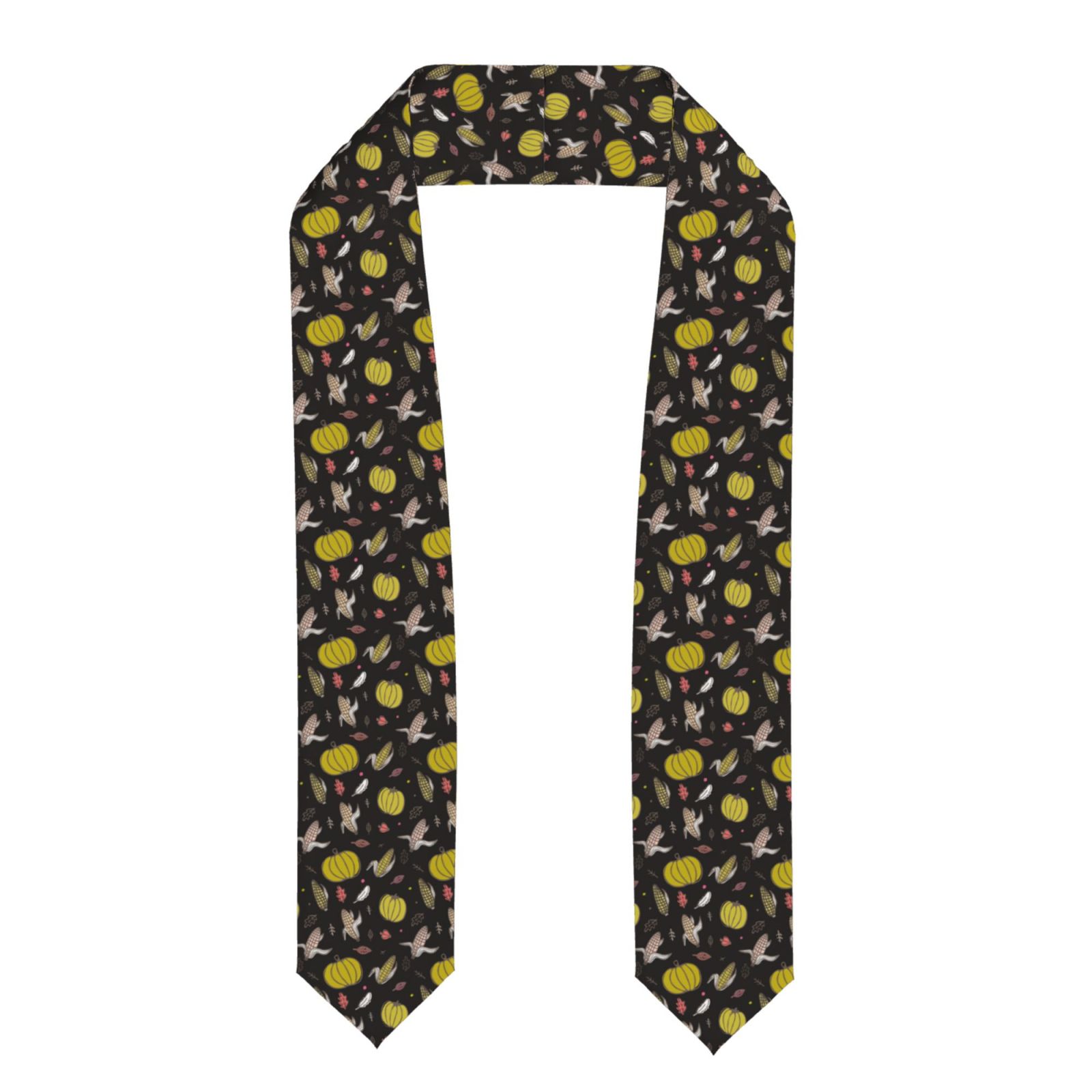 Rateoe yellow Pumpkin Corn Pattern Graduation Shawl Stole – Elegant ...