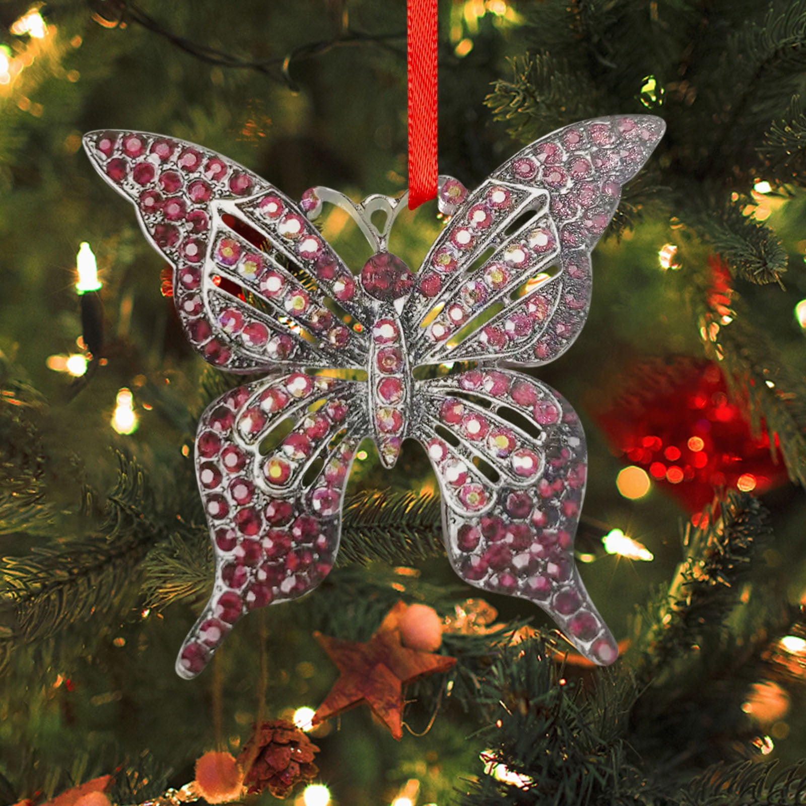 Ratfeit Butterfly Ornaments for Christmas Tree Decorations 2024 Monarch ...