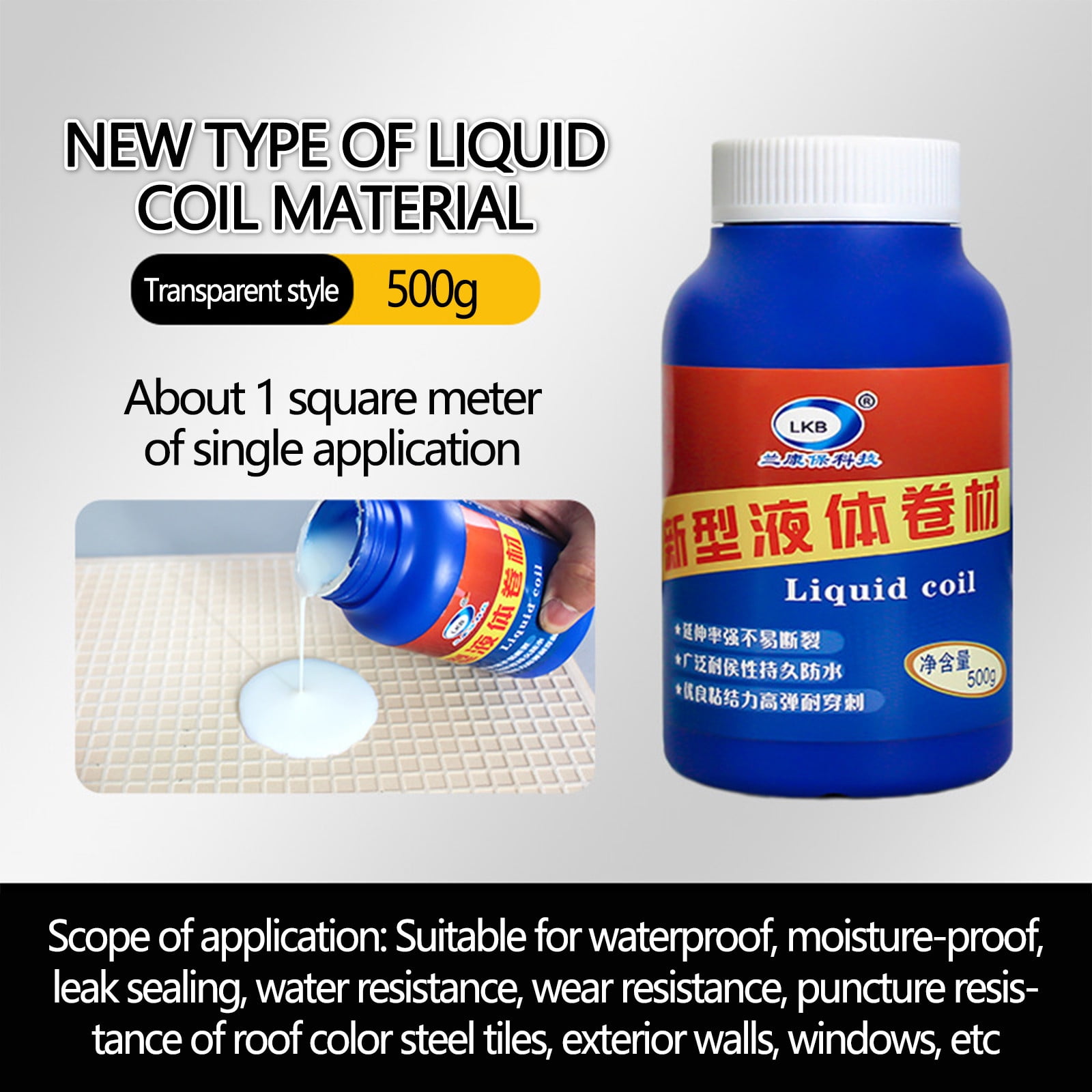 Ratfeit Liquid Sealant for Concrete Foundation and Basement, Indoor ...