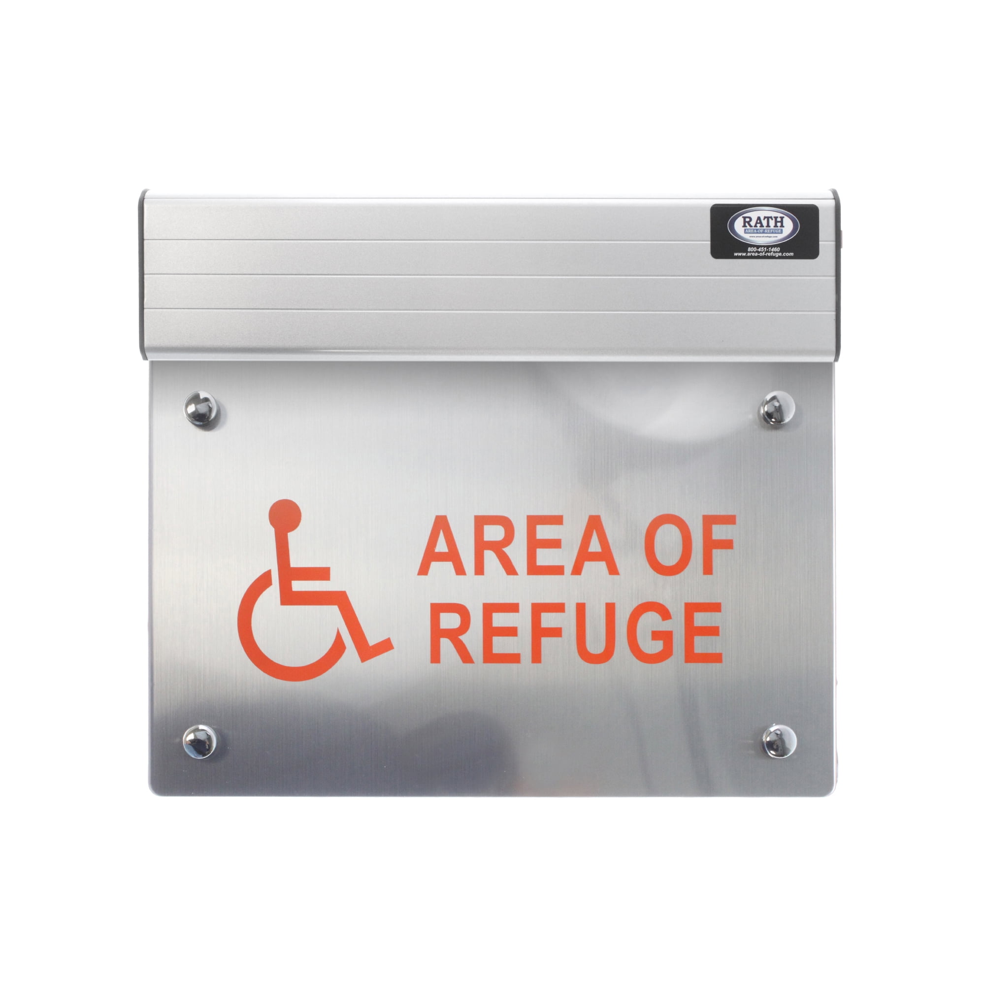 Rath 7050D Double Sided LED Sign W/ Battery Backup "Area Of Refuge ...