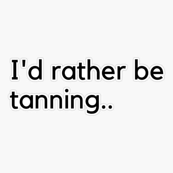 Tanning Sticker