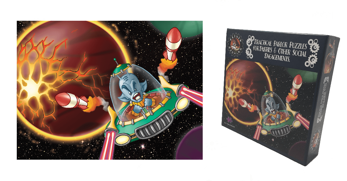 Rather Dashing We Come in Peace Parlor Jigsaw Puzzle - Walmart.com