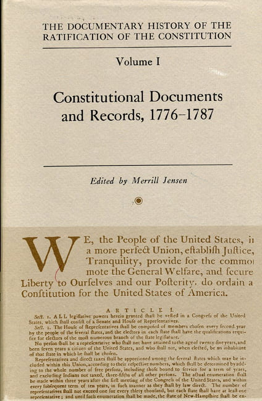 Ratification of the Constitution: The Documentary History of the ...