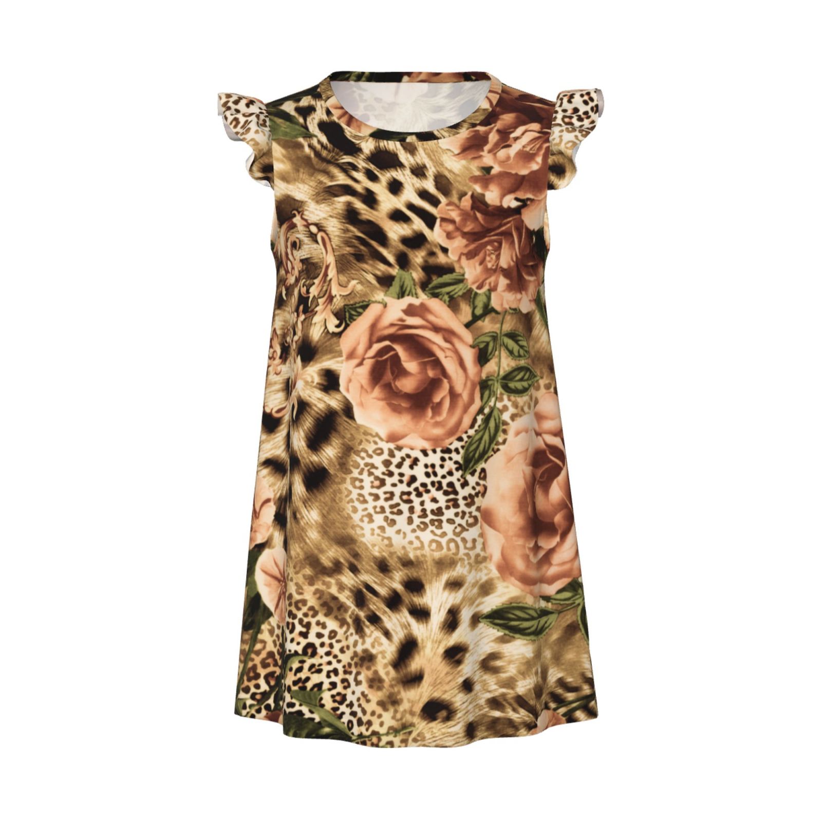 Ratiio Animal Leopard Print Girls Nightgowns, Princess Pajama Dresses ...