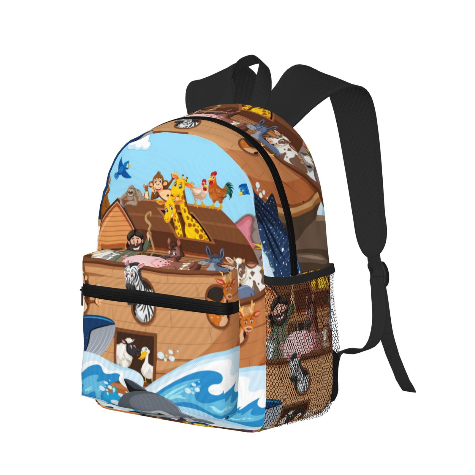 Ratiio Animals on Noah's Ark Floating Print Casual Backpack for Men and ...