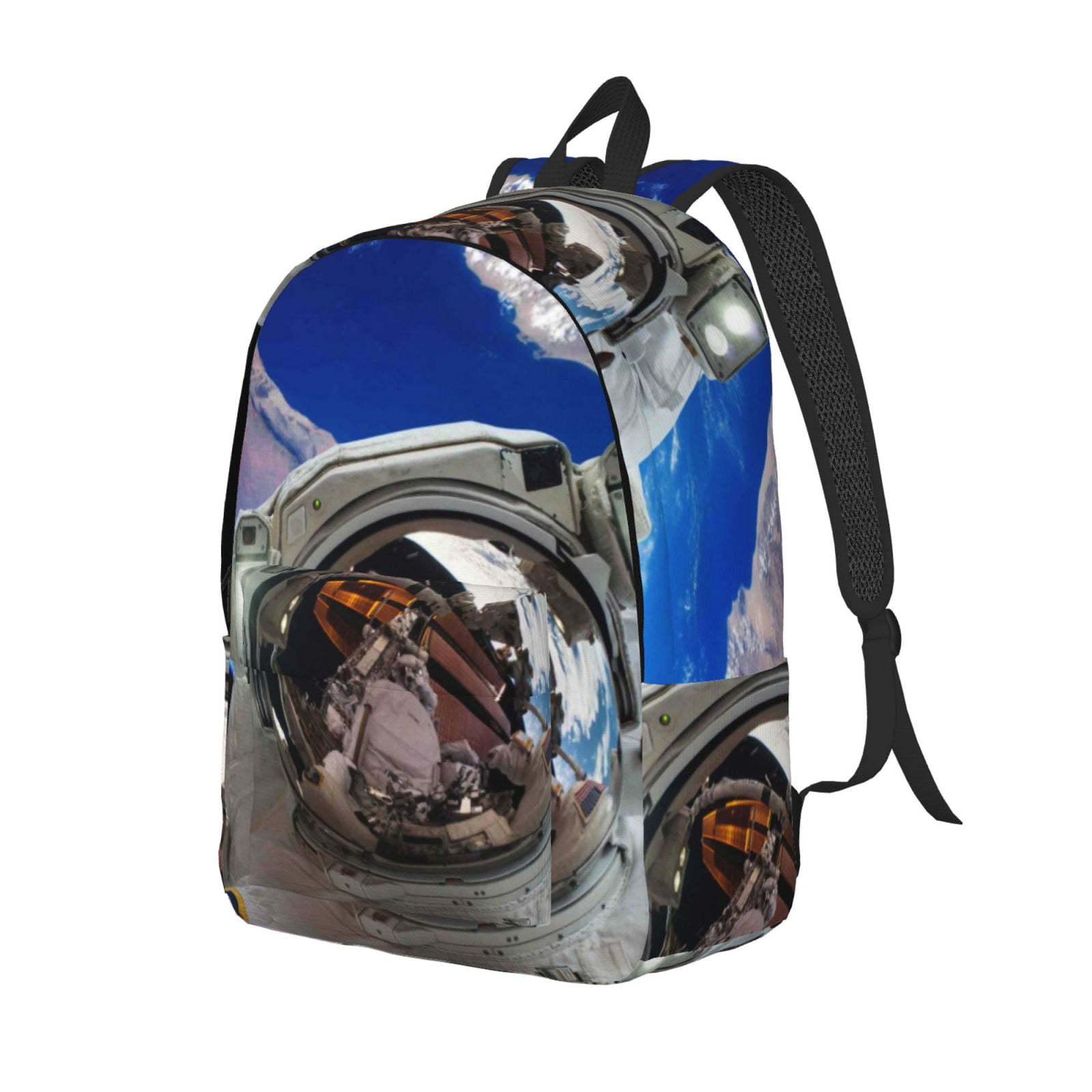Ratiio Astronaut in Outer Space Print Canvas Backpack for Women & Men ...