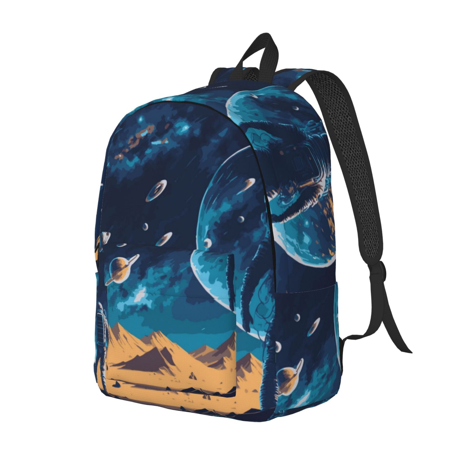 Ratiio Astronaut In A Space Suit On The Planet Print Canvas Backpack ...