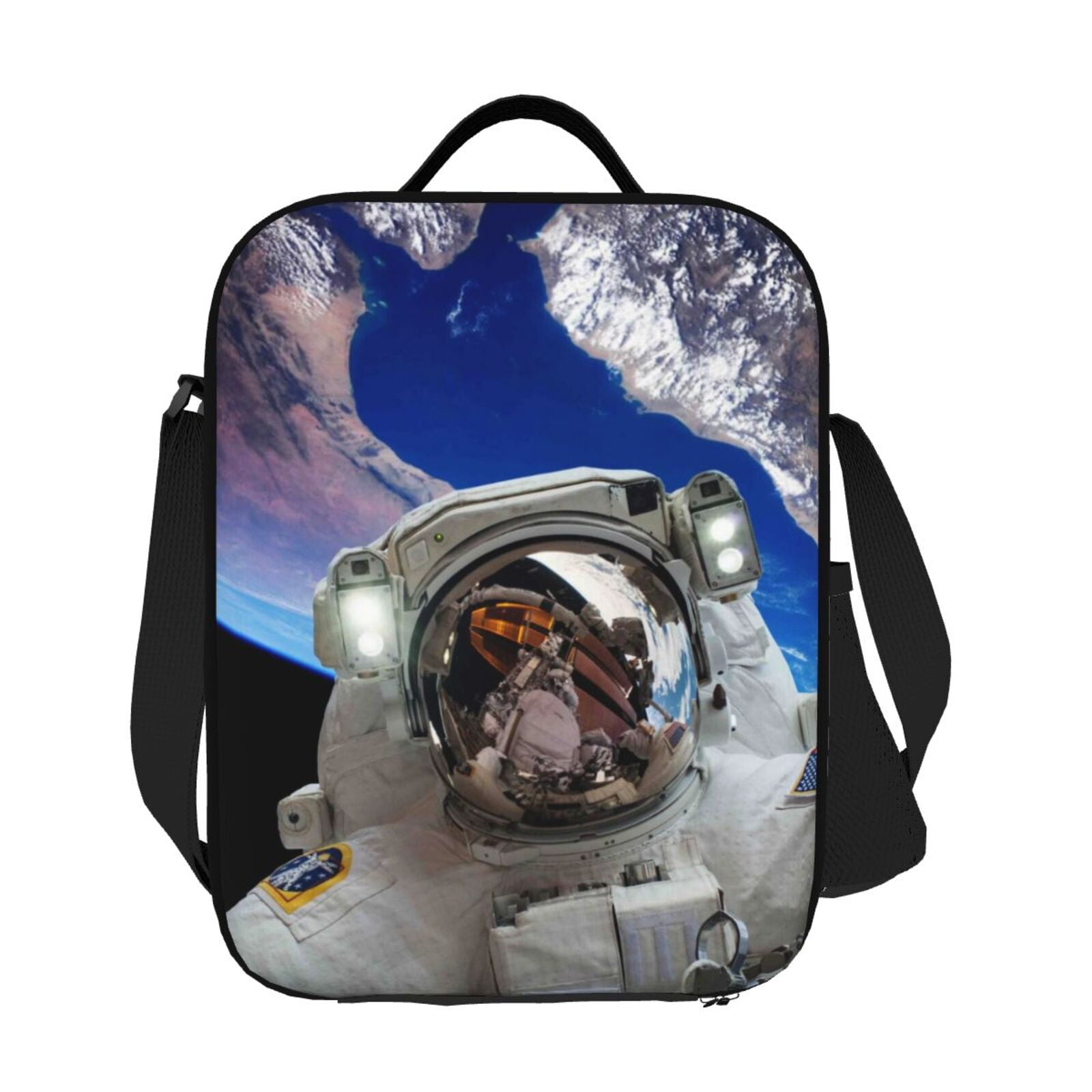 Ratiio Astronaut in Outer Space Print Lunch Box - Reusable Lunch Bag ...