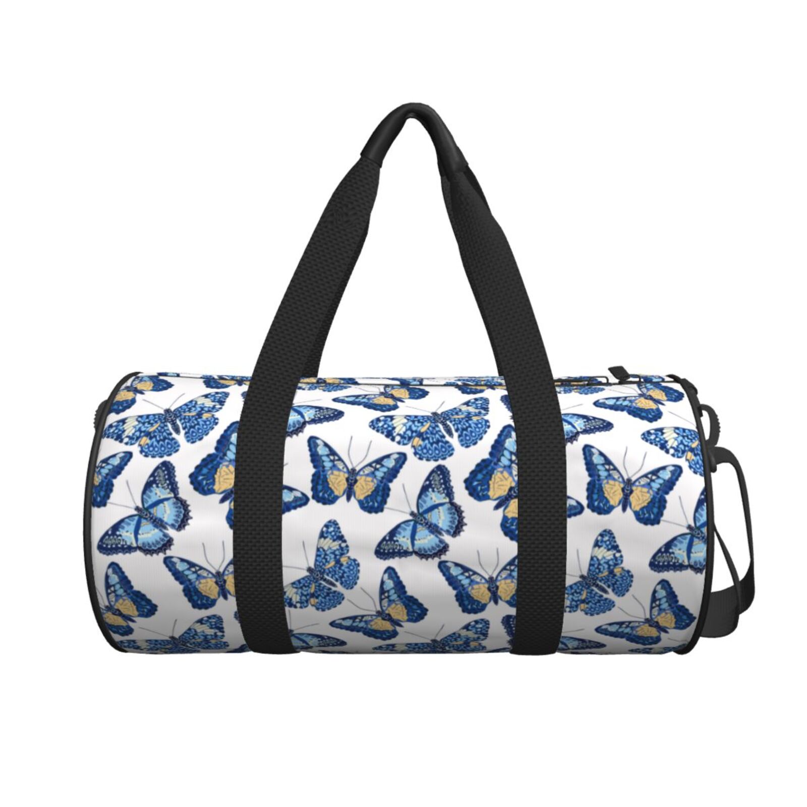 Ratiio Beautiful Butterflies Pattern Foldable Sports Gym Bag with Wet ...