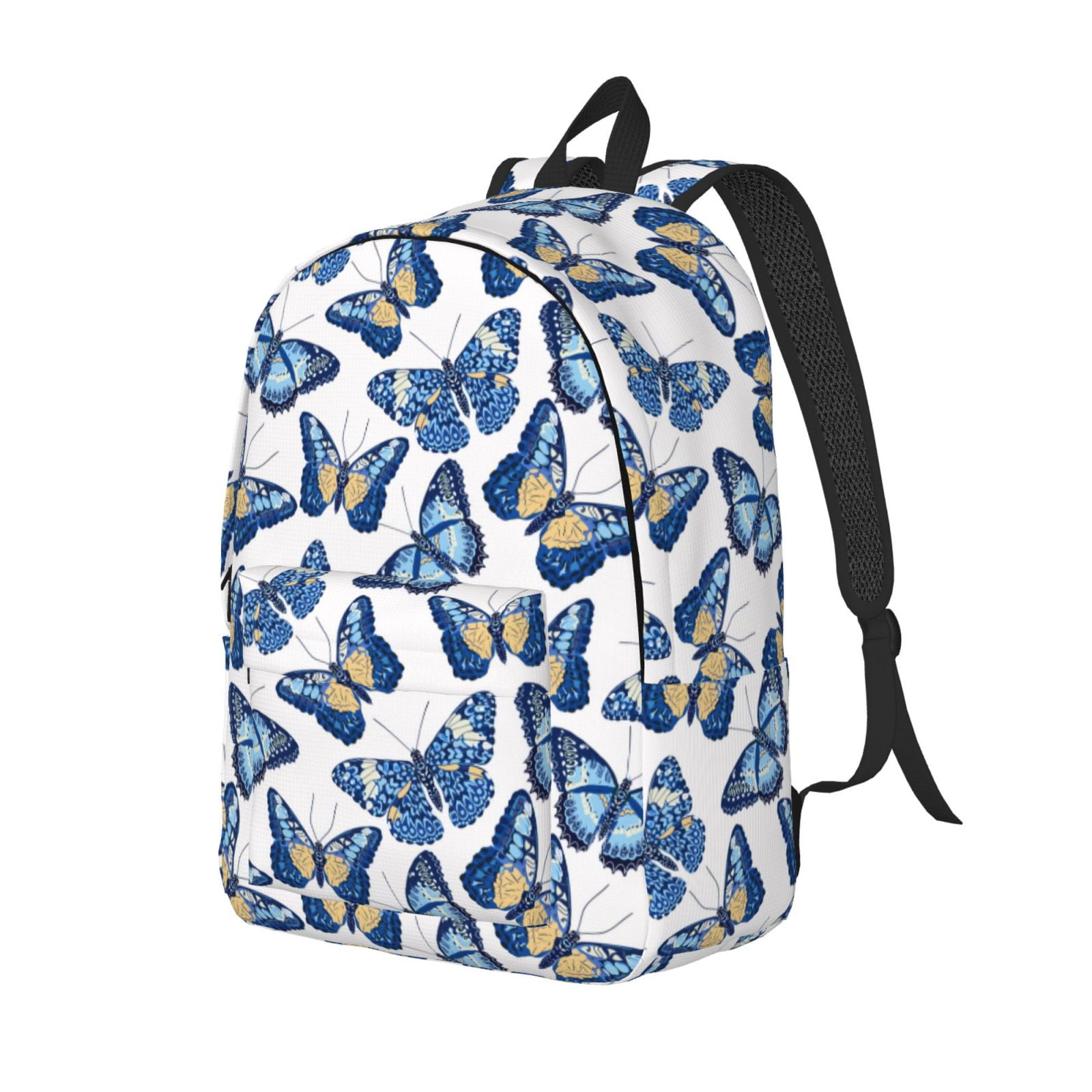 Ratiio Beautiful Butterflies Print Canvas Backpack for Women & Men ...