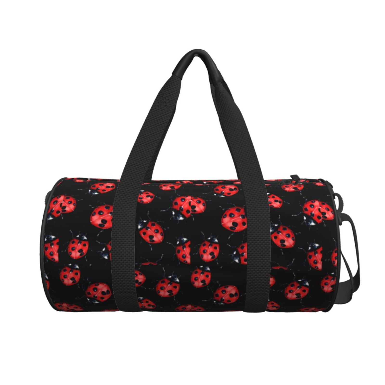 Ratiio Beautiful Red Ladybug Pattern Foldable Sports Gym Bag with Wet ...
