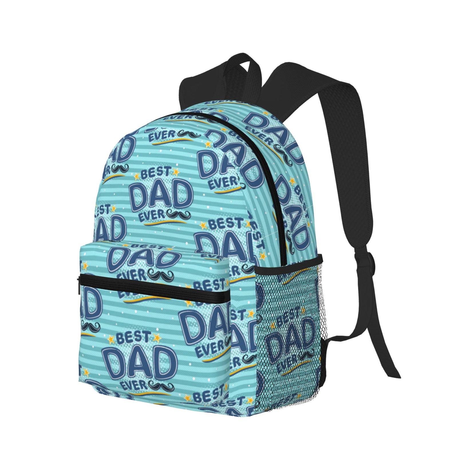 Ratiio Best Dad Ever Print Casual Backpack for Men and Women, Water ...