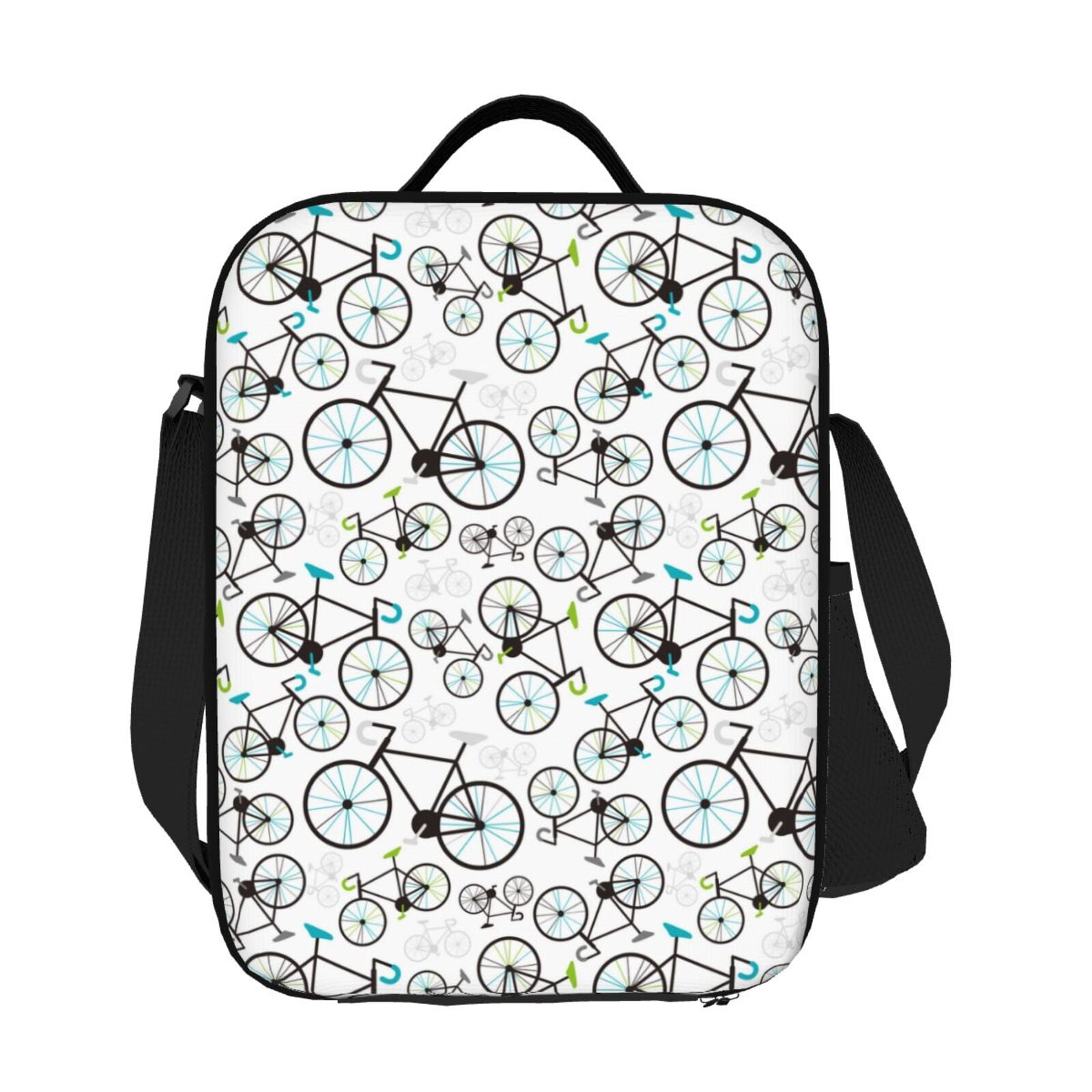 Ratiio Bicycle Print Lunch Box - Reusable Lunch Bag Men Adult Women ...