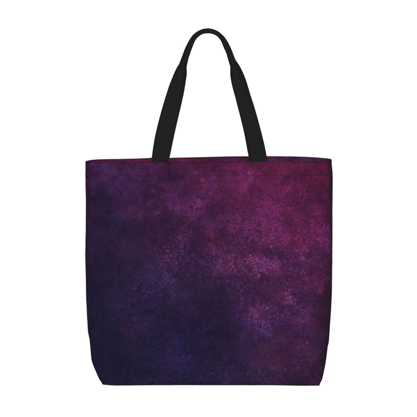Ratiio Black Dark Blue Purple Print Reusable Grocery Bag Shopping Bags ...