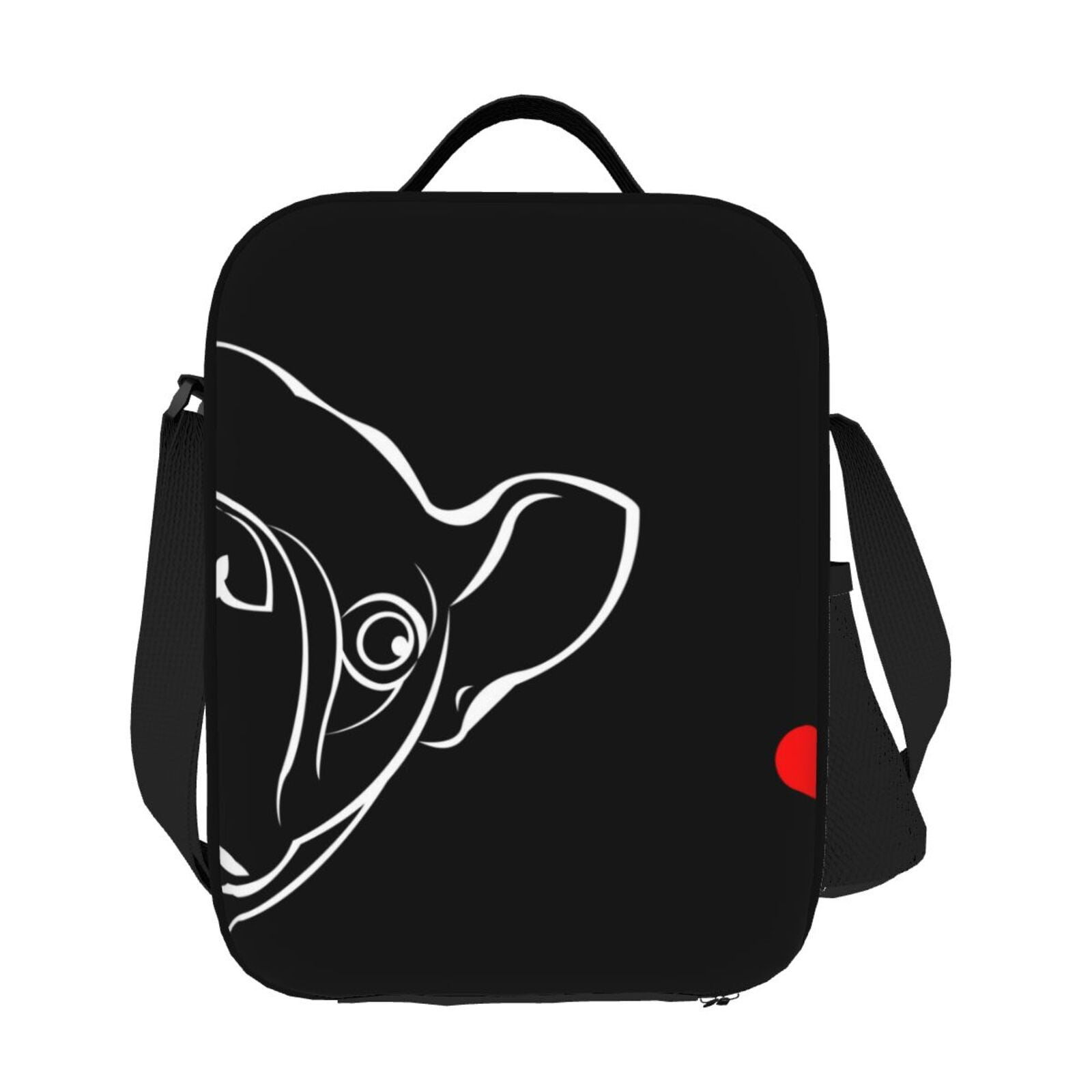 Ratiio Black Marble Print Lunch Box - Reusable Lunch Bag Men Adult ...