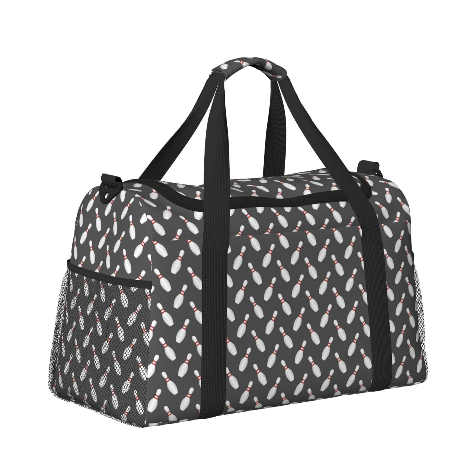 Ratiio Bowling Pins Pattern Hand Travel Bag, Weekender Carry On for ...