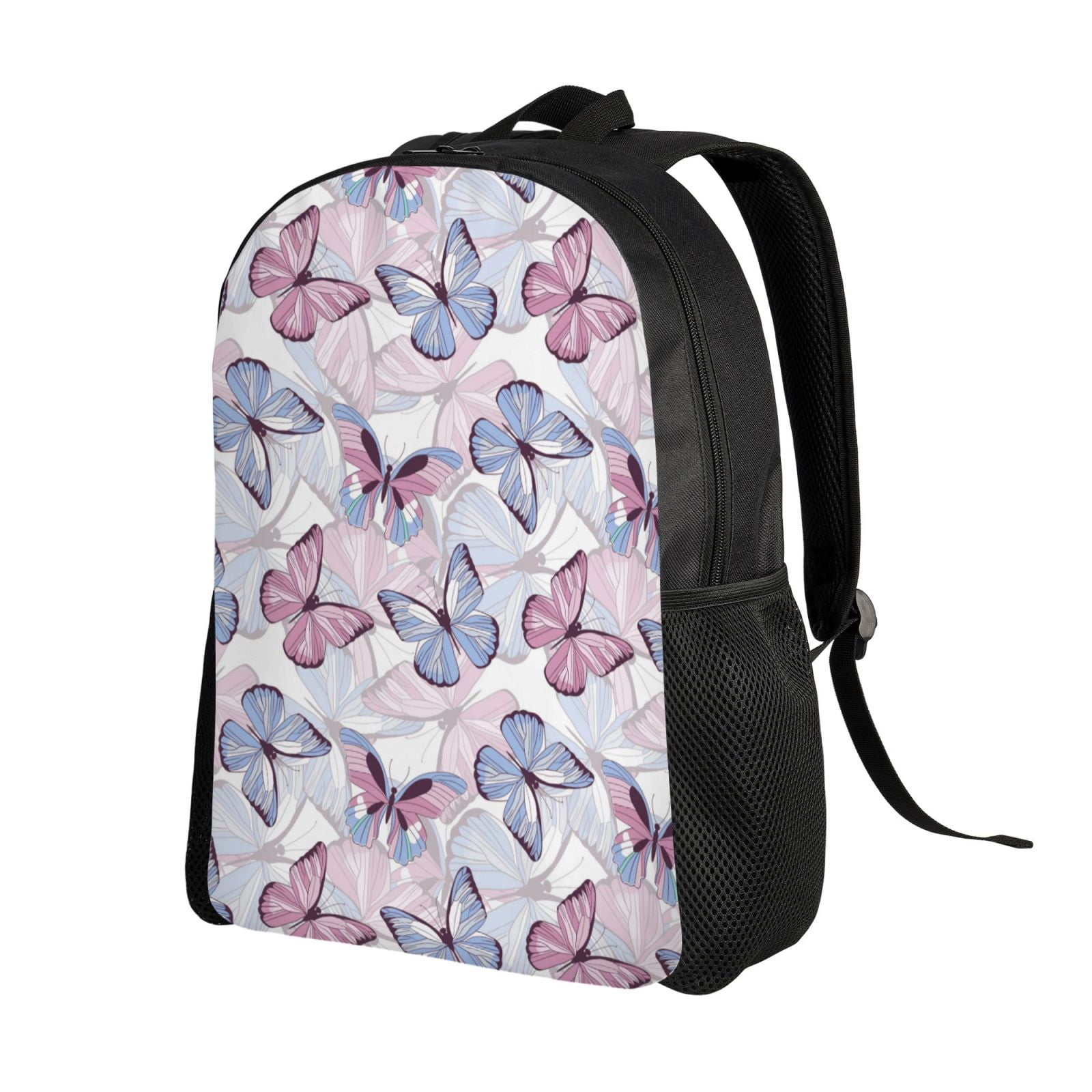 Ratiio Butterflies in Pastel Print Backpack with Padded 15-inch Laptop ...