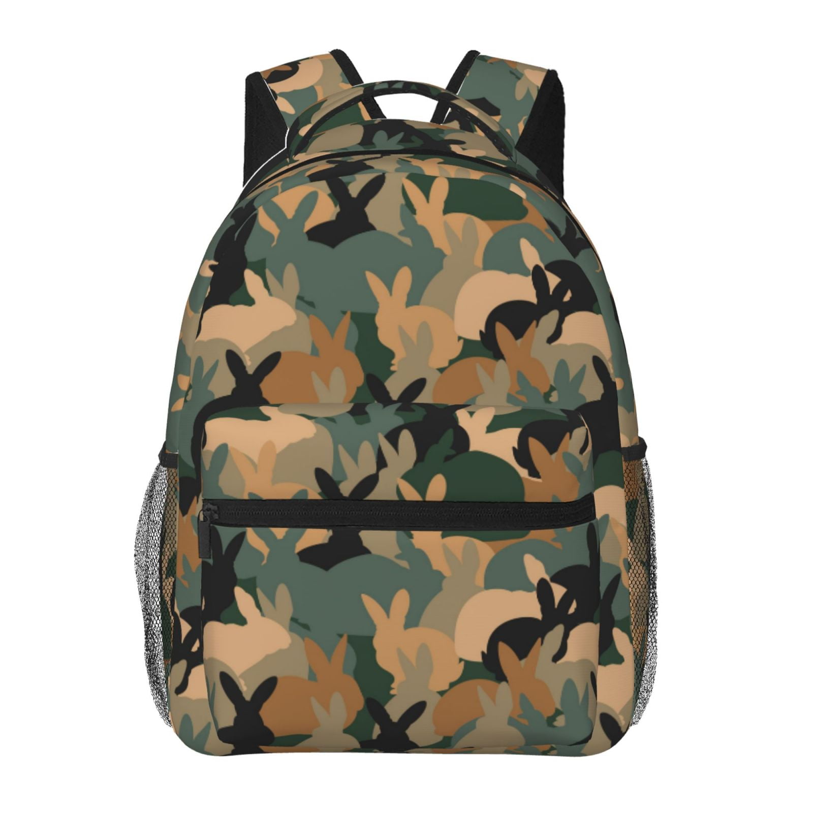 Ratiio Camouflage Rabbit Print Eco-Friendly Casual Backpack, Water ...