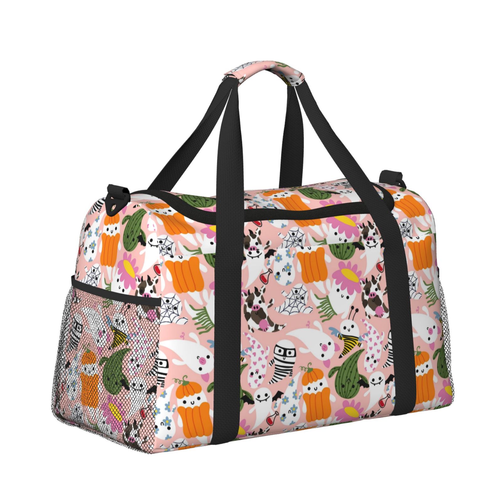 Ratiio Cartoon Halloween Pattern Hand Travel Bag, Weekender Carry On ...