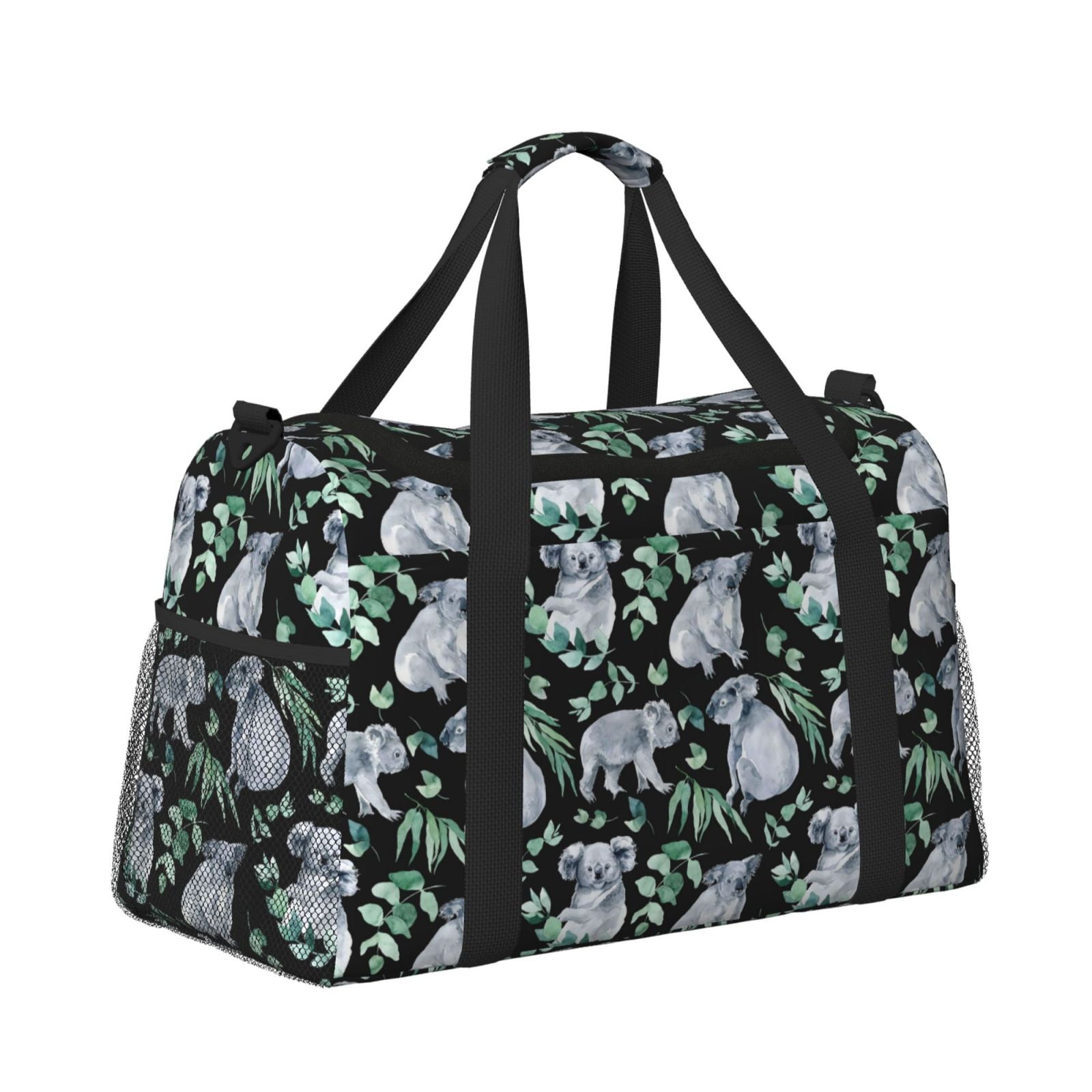 Ratiio Cartoon Koala Bear Pattern Hand Travel Bag, Weekender Carry On ...