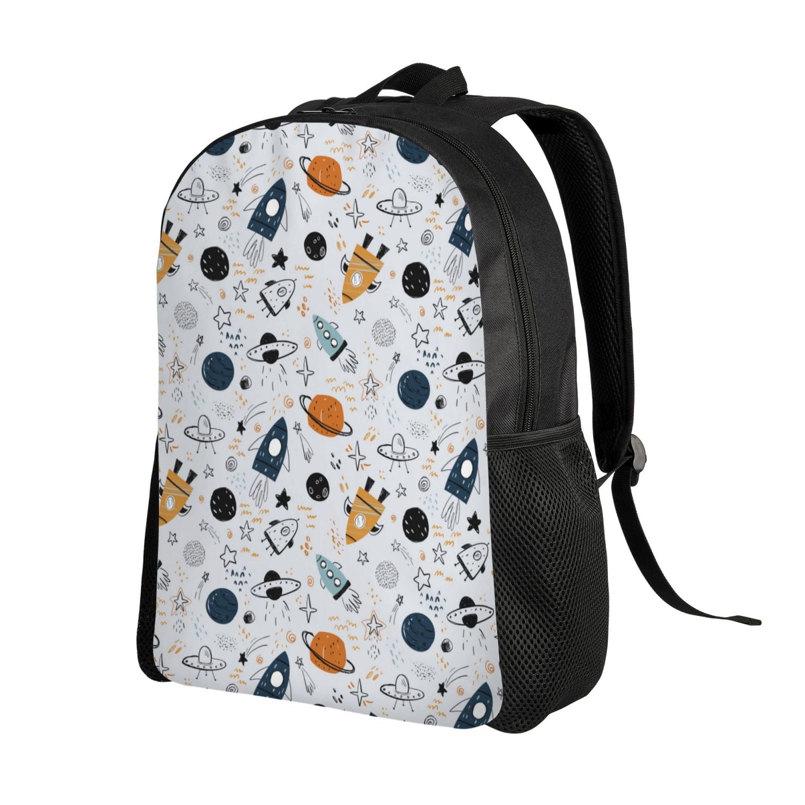 Ratiio Cartoon Planets Print Backpack with Padded 15-inch Laptop Sleeve ...