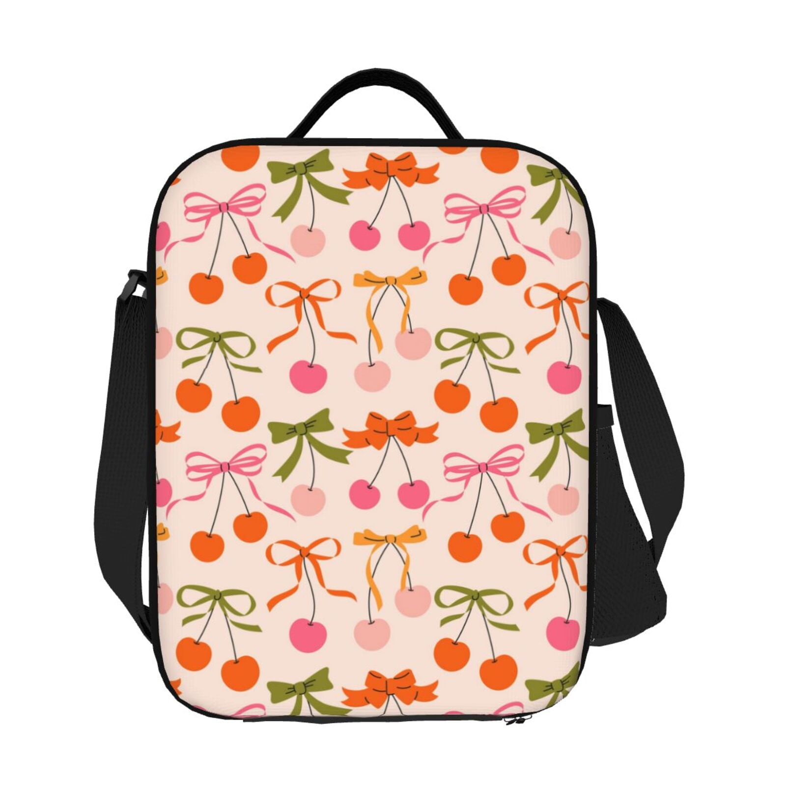 Ratiio Cherries And Bows Print Lunch Box - Reusable Lunch Bag Men Adult ...