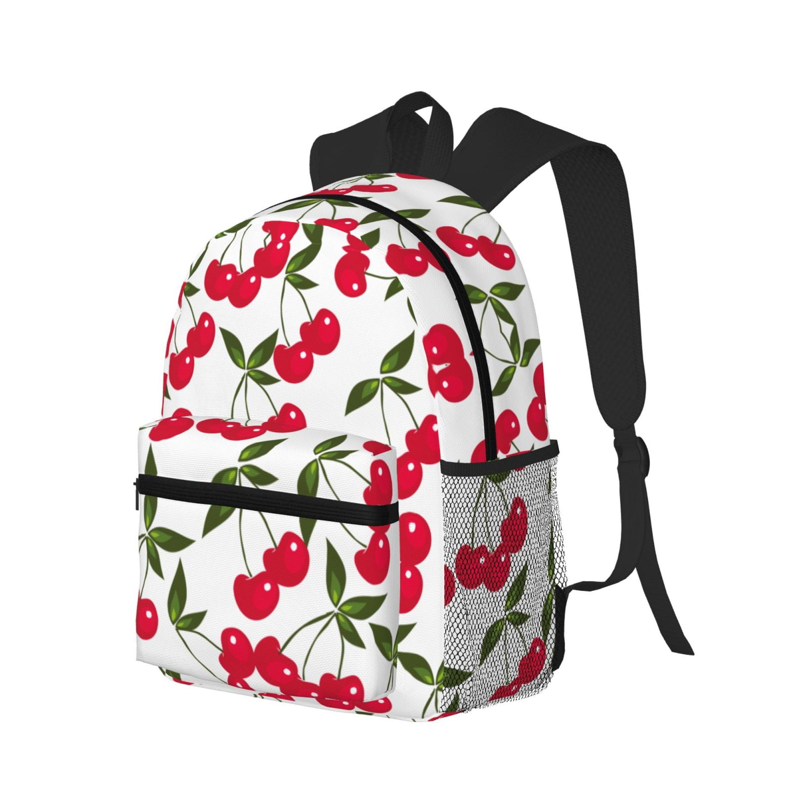 Ratiio Cherry Print Casual Backpack for Men and Women, Water Resistant ...