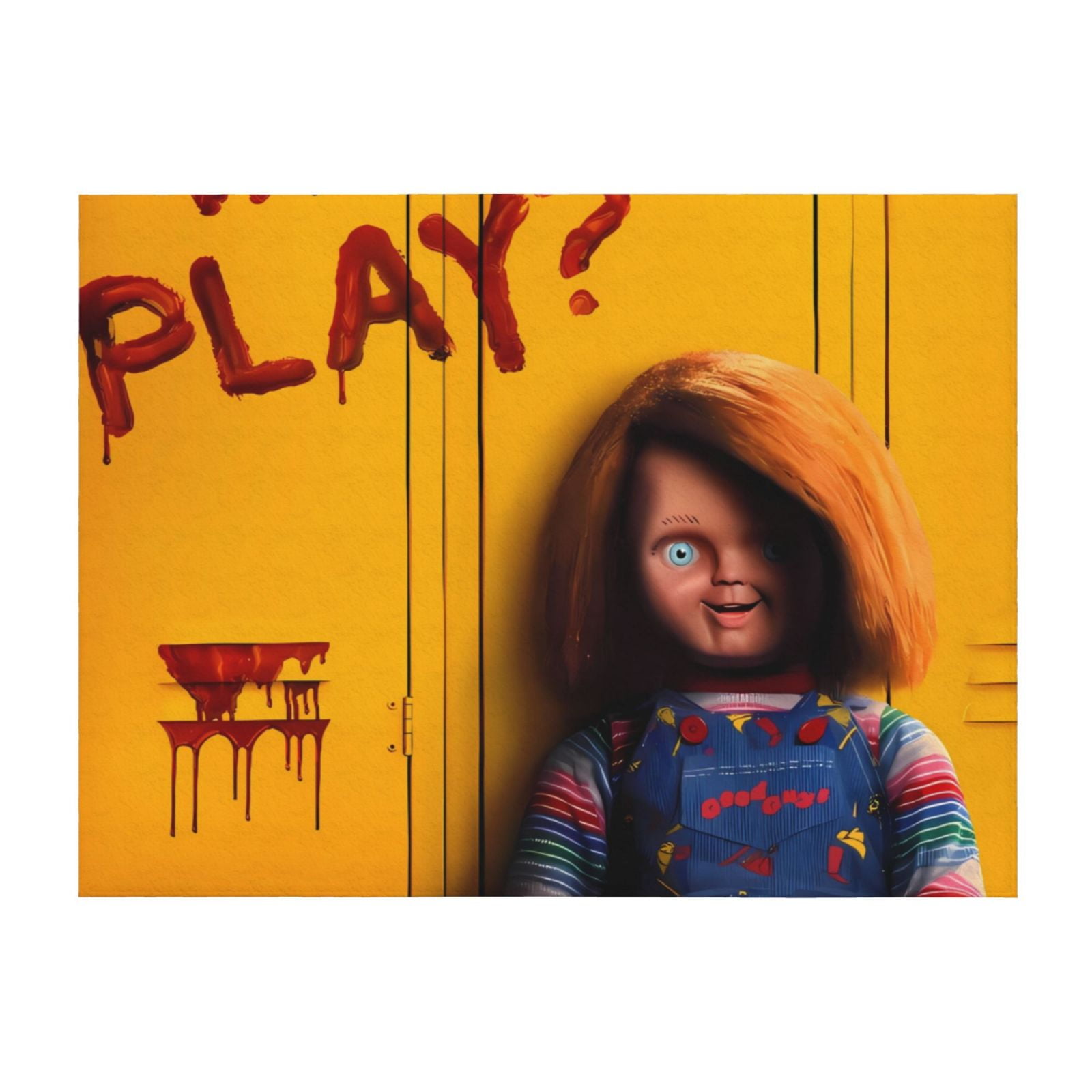 Ratiio Chucky Print Throw Blanket for Couch Sofa or Bed Throw Size ...