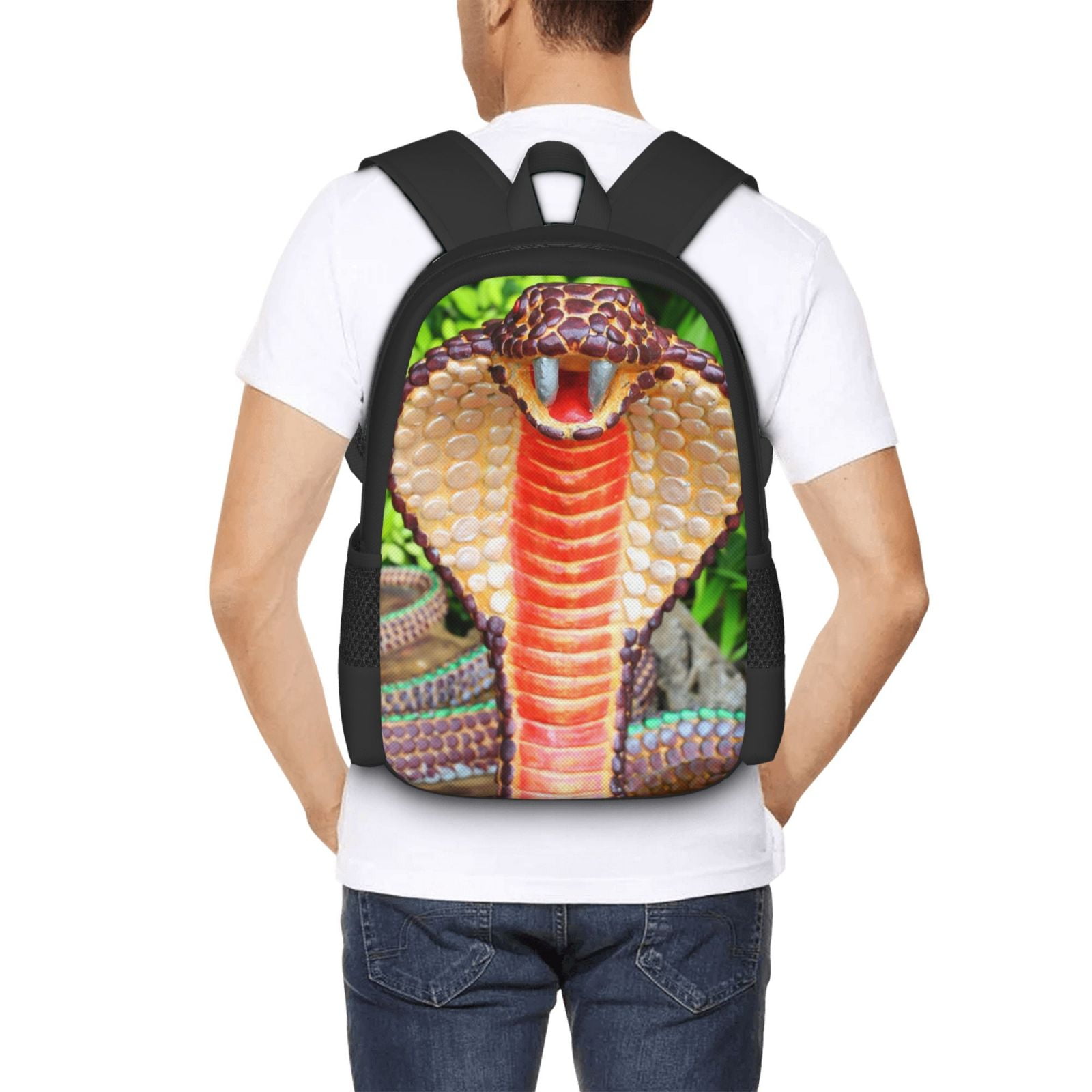 Ratiio Cobra Snake Backpack for Men and Women - Durable 600D Oxford ...