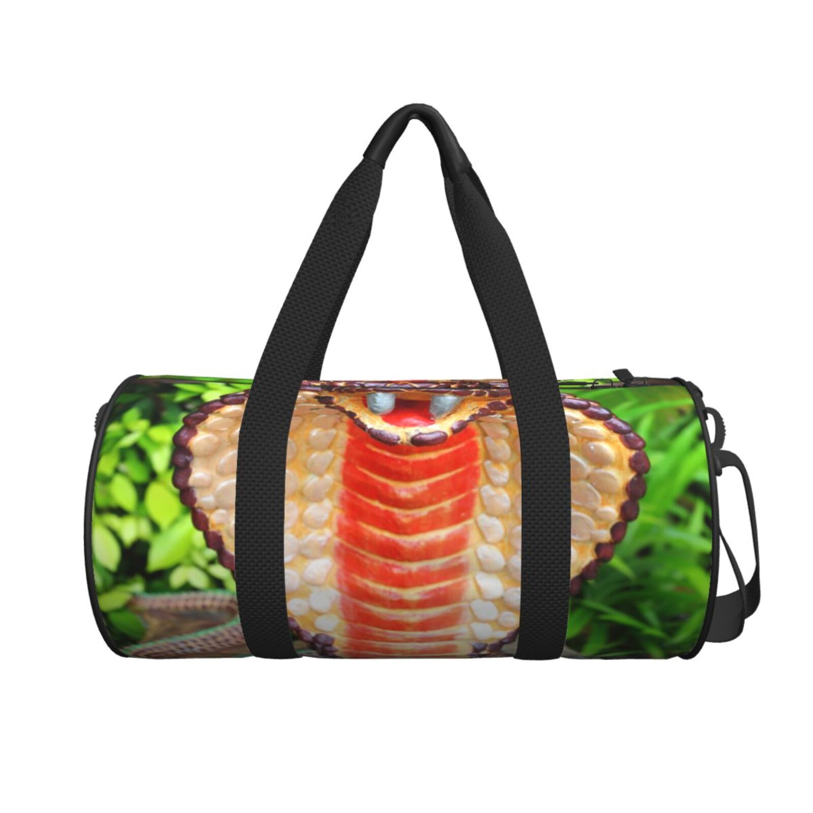 Ratiio Cobra Snake Pattern Foldable Sports Gym Bag with Wet Dry Pocket ...