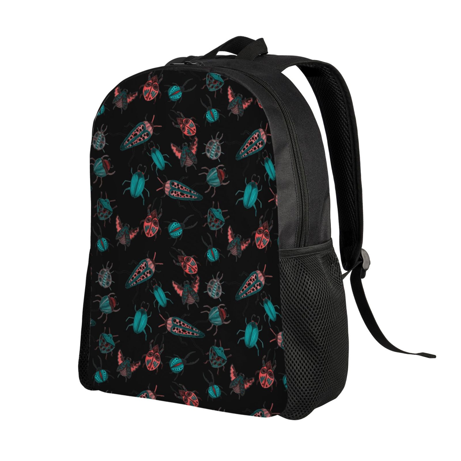 Ratiio Colorful Insect Print Backpack with Padded 15-inch Laptop Sleeve ...