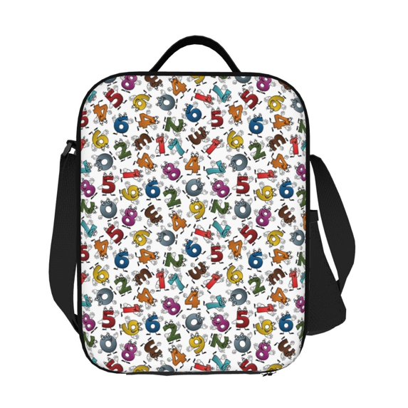 Ratiio Colorful Numbers Print Lunch Box - Reusable Lunch Bag Men Adult ...