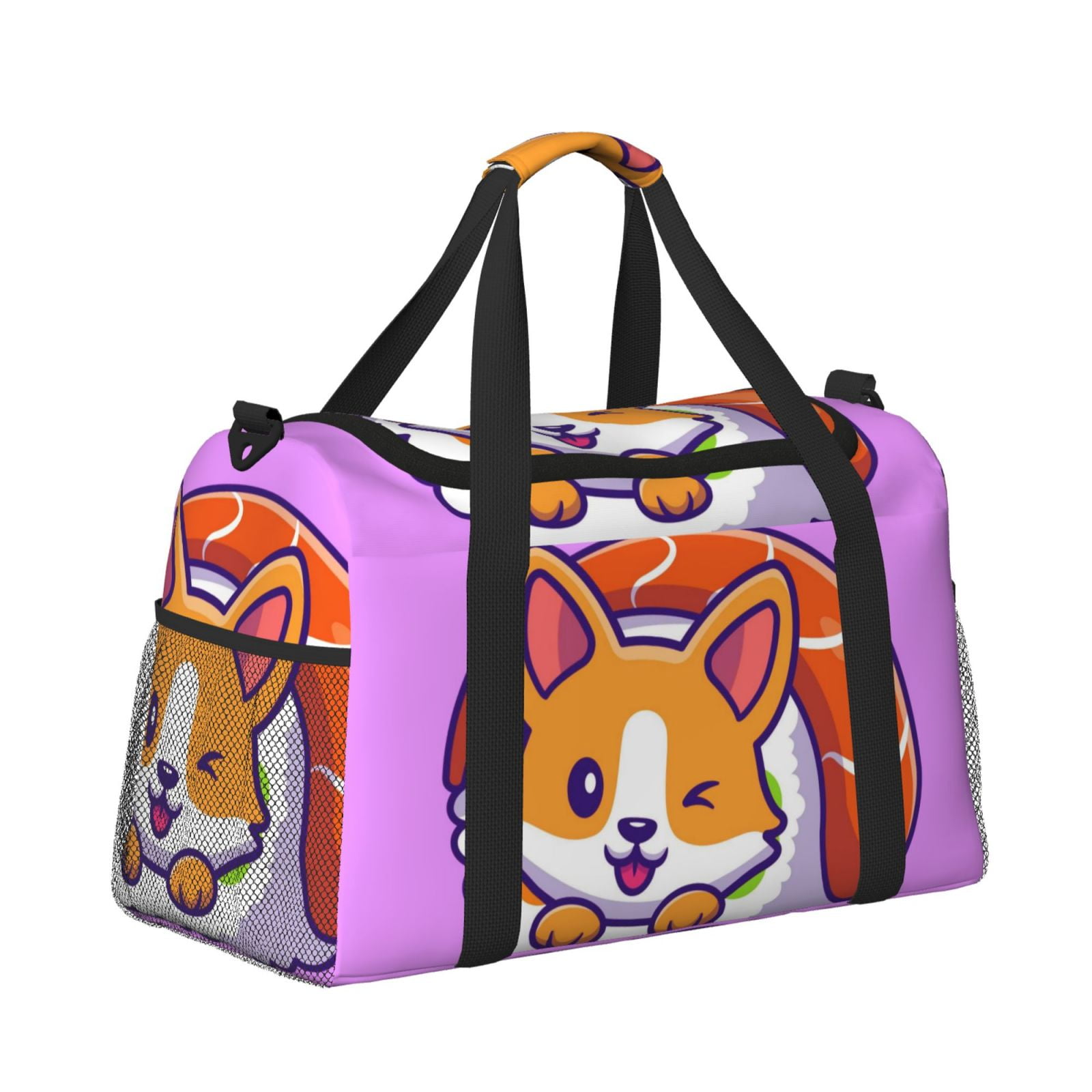 Ratiio Corgi In Sushi Roll Pattern Hand Travel Bag, Weekender Carry On ...