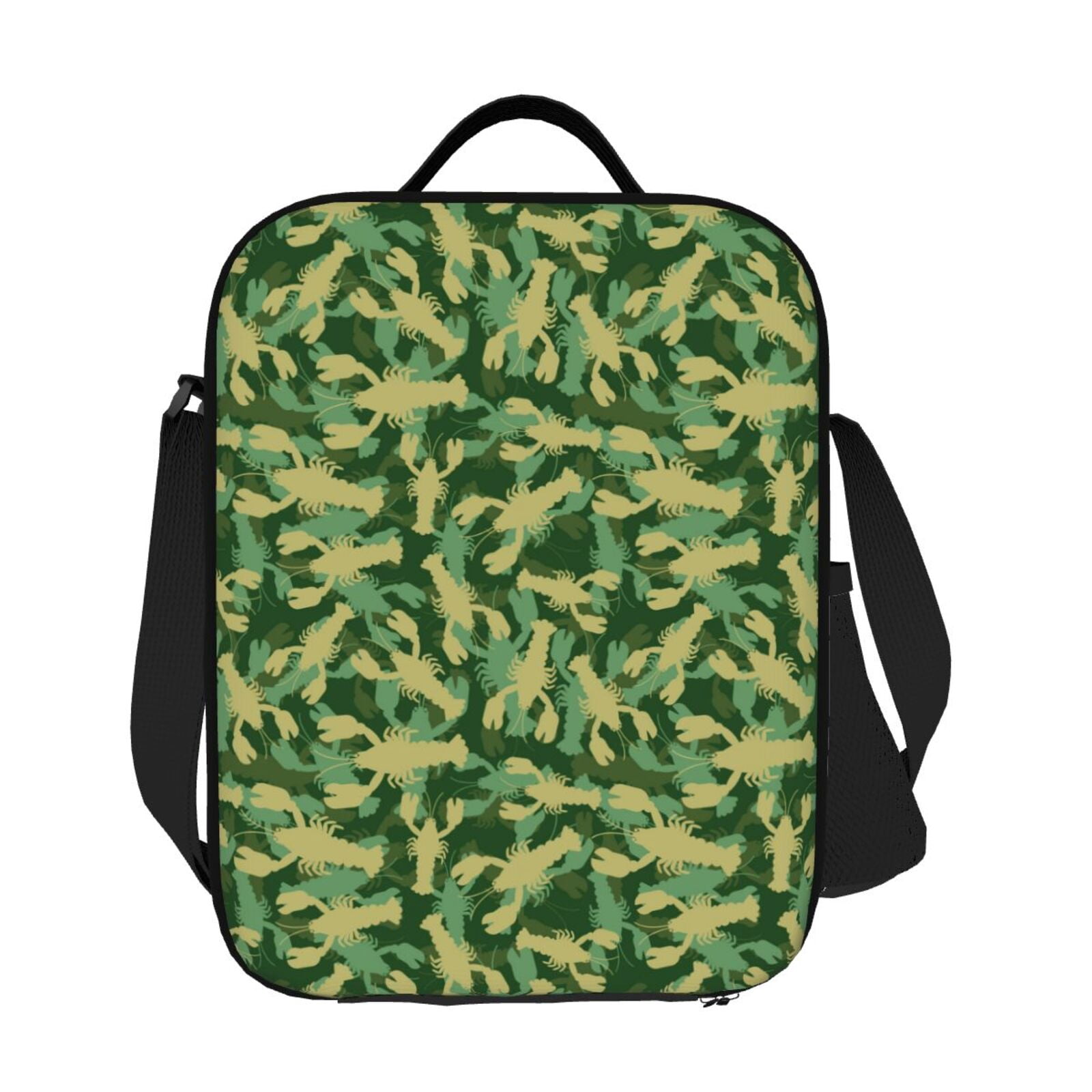Ratiio Crayfish Army Print Lunch Box - Reusable Lunch Bag Men Adult ...