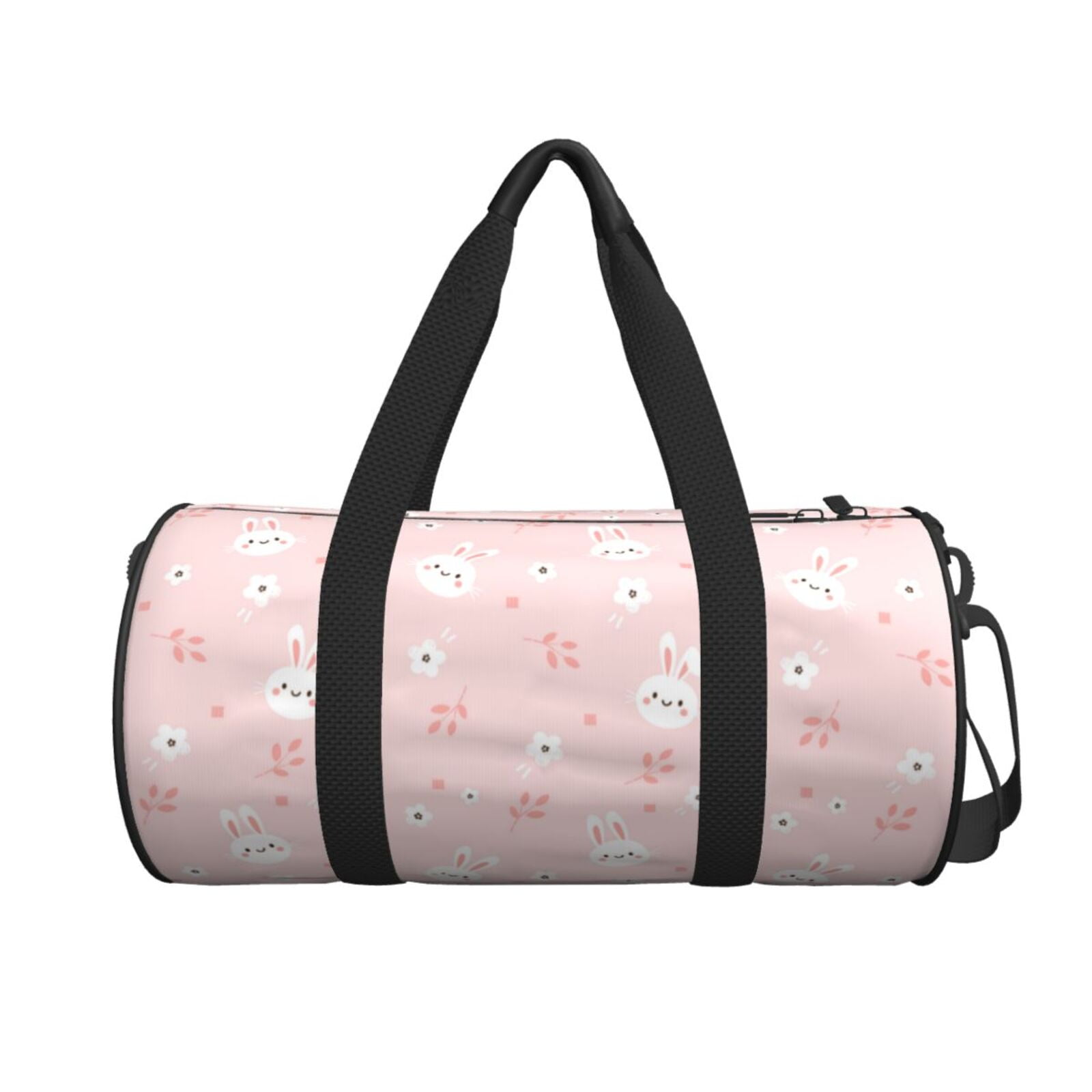 Ratiio Cute Bunny Pattern Foldable Sports Gym Bag with Wet Dry Pocket ...