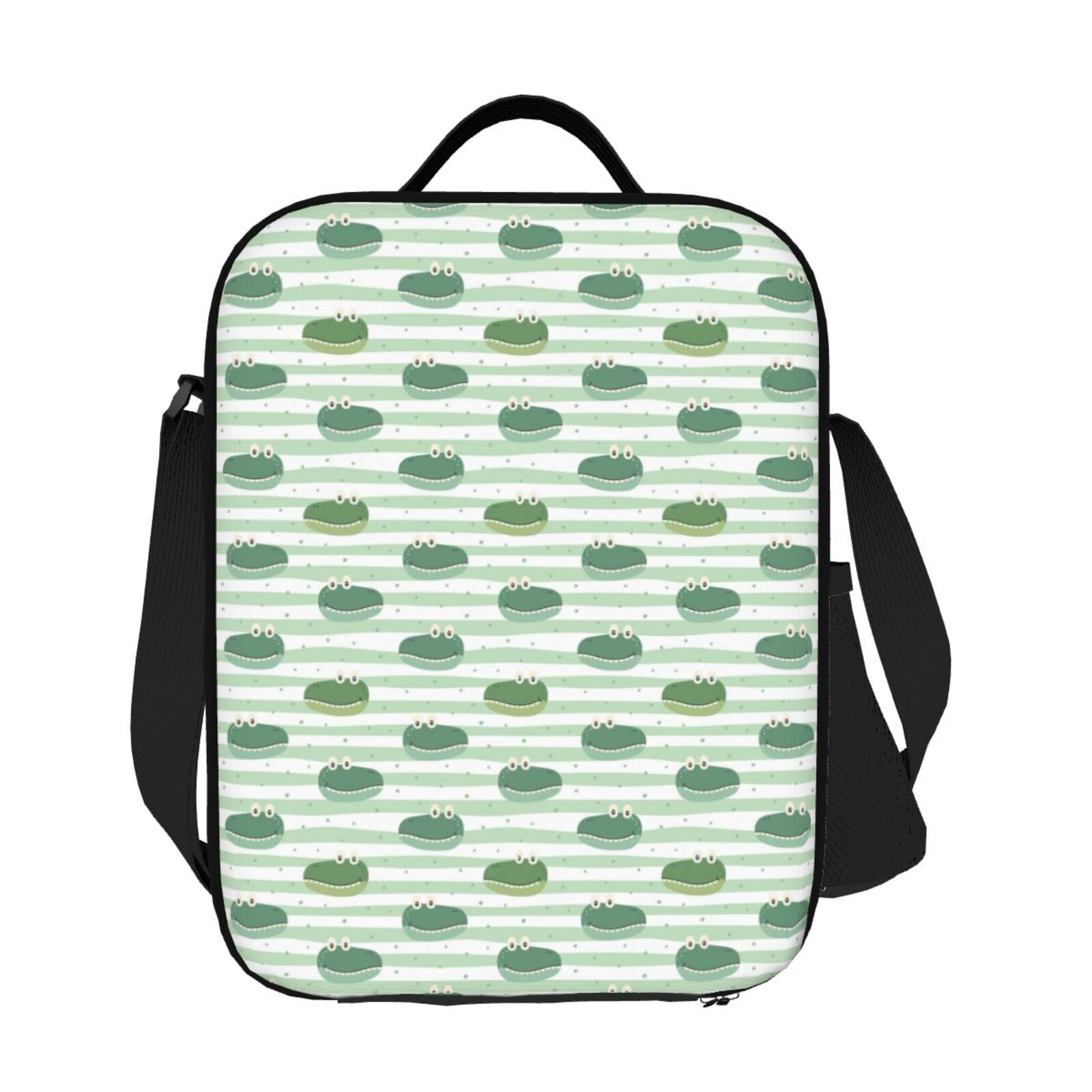 Ratiio Cute Crocodile Print Lunch Box - Reusable Lunch Bag Men Adult ...