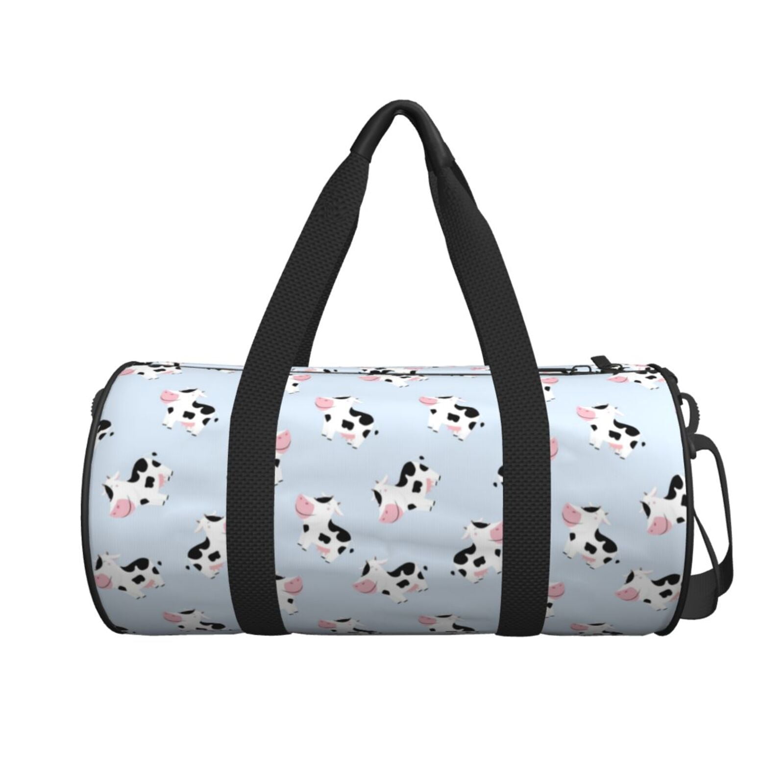 Ratiio Cute Farm Cow Pattern Foldable Sports Gym Bag with Wet Dry ...