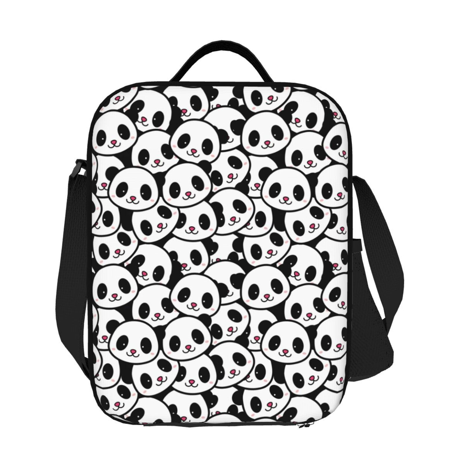 Ratiio Cute Panda Face Print Lunch Box - Reusable Lunch Bag Men Adult ...