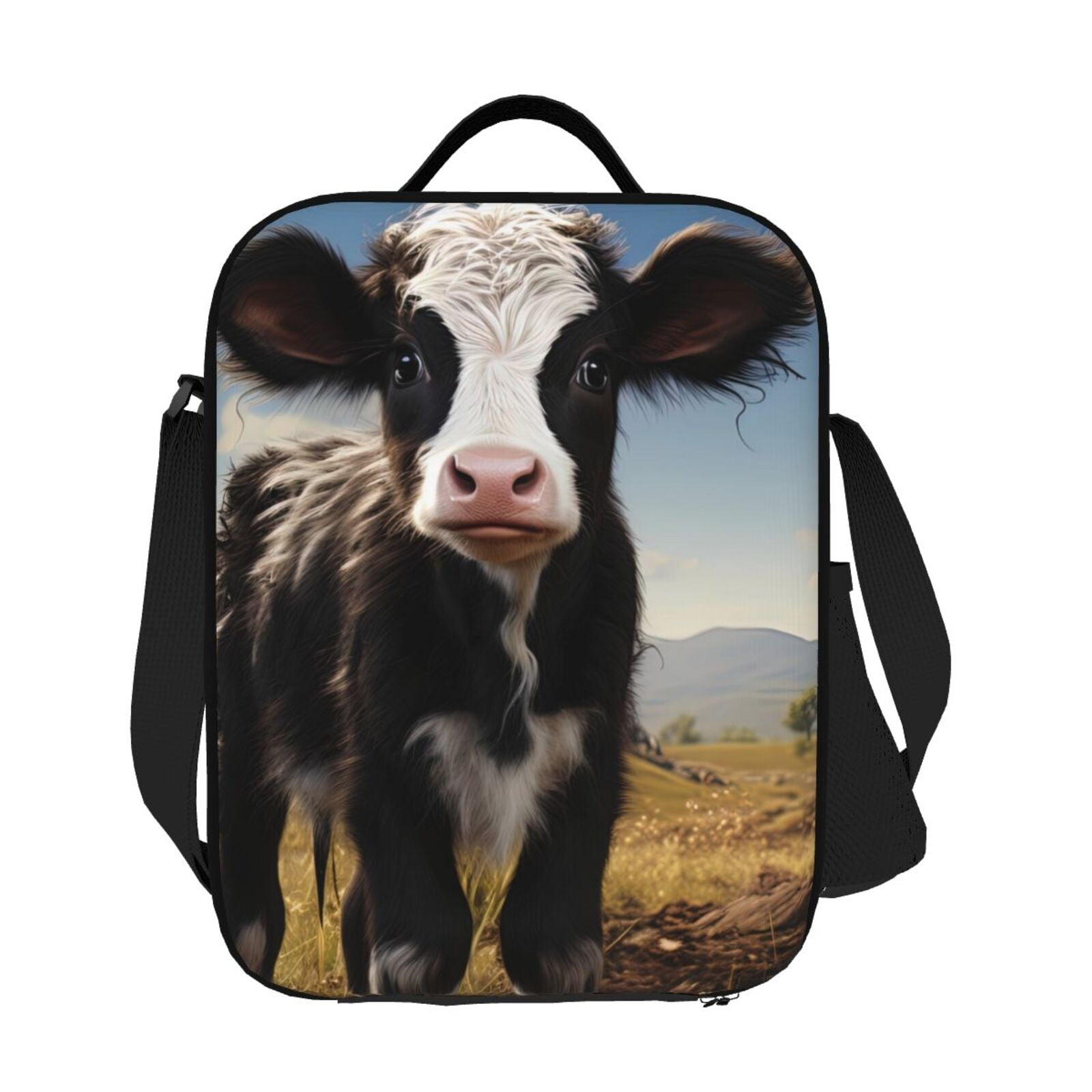 Ratiio Cute Prairie Cow Print Lunch Box - Reusable Lunch Bag Men Adult ...