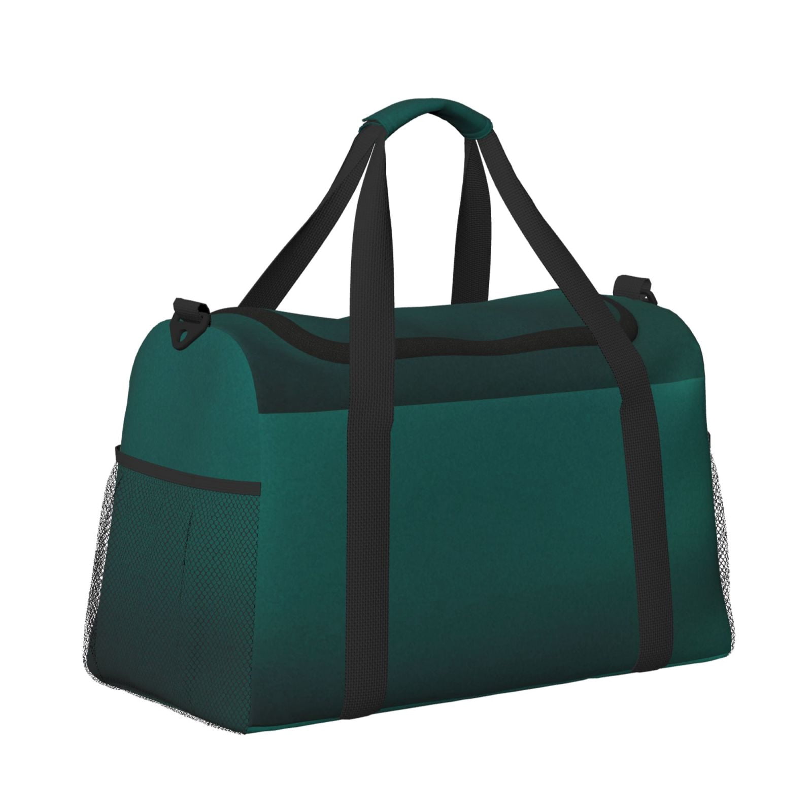 Ratiio Dark teal green Pattern Hand Travel Bag, Weekender Carry On for ...