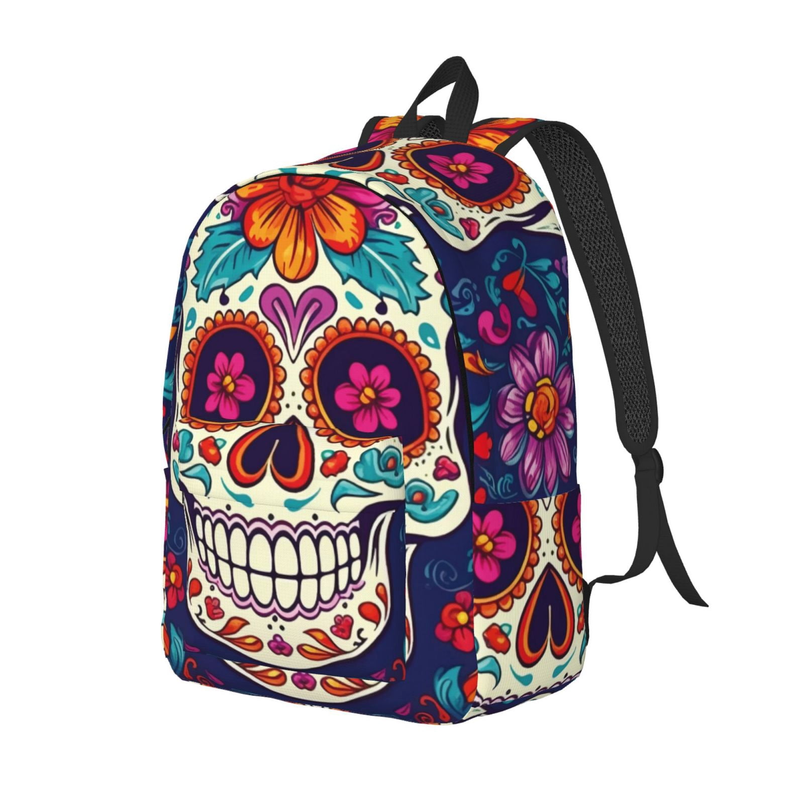 Ratiio Dead Day Party Print Canvas Backpack for Women & Men Retro ...