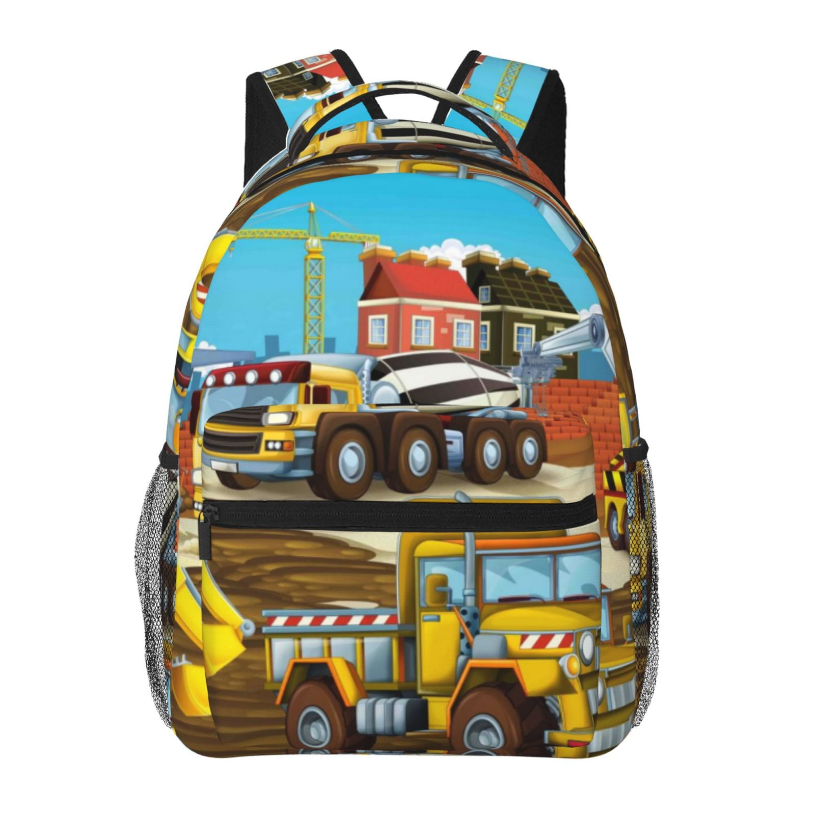 Ratiio Different Construction Site Vehicles Print Eco-Friendly Casual ...