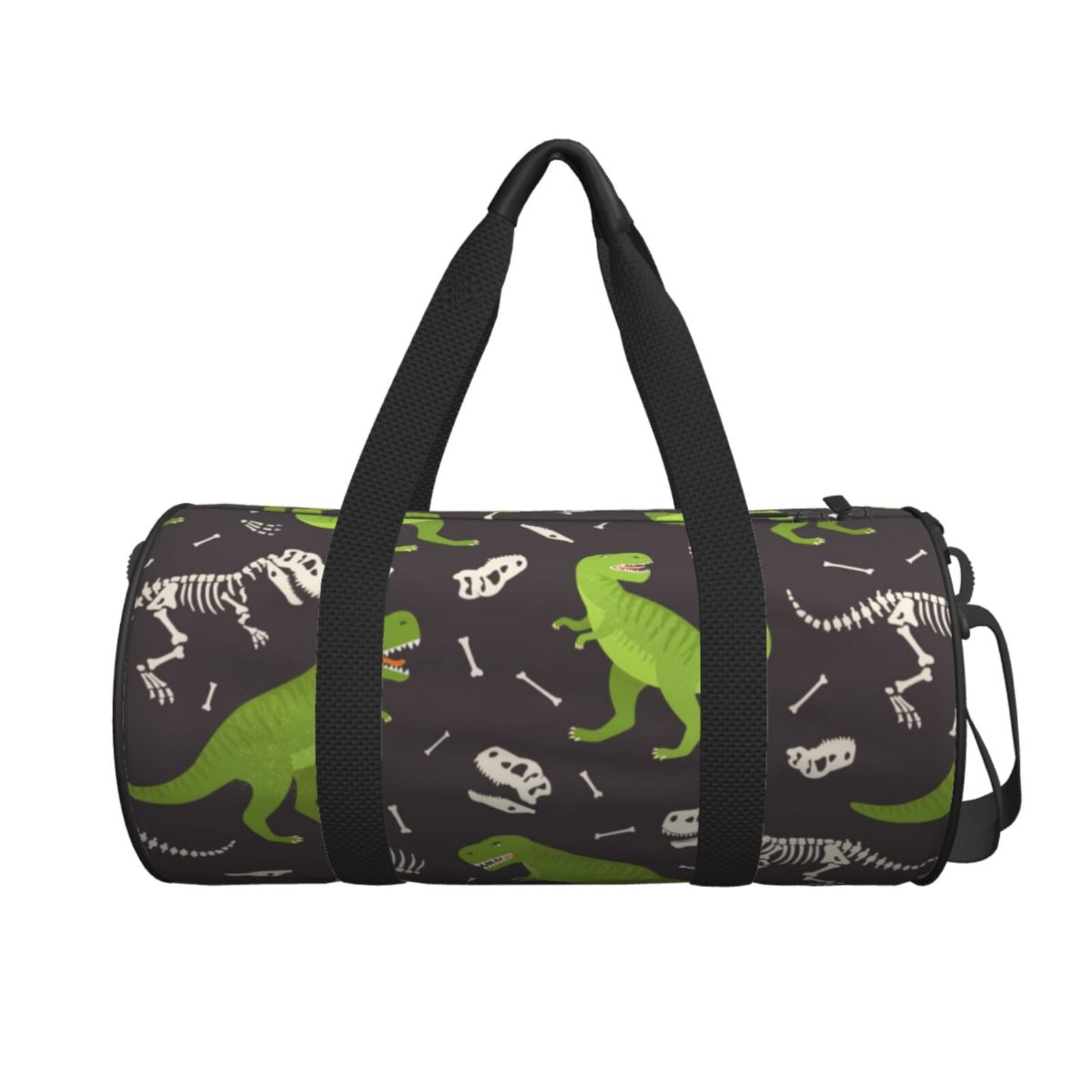 Ratiio Dinosaur Skeleton Pattern Foldable Sports Gym Bag with Wet Dry ...