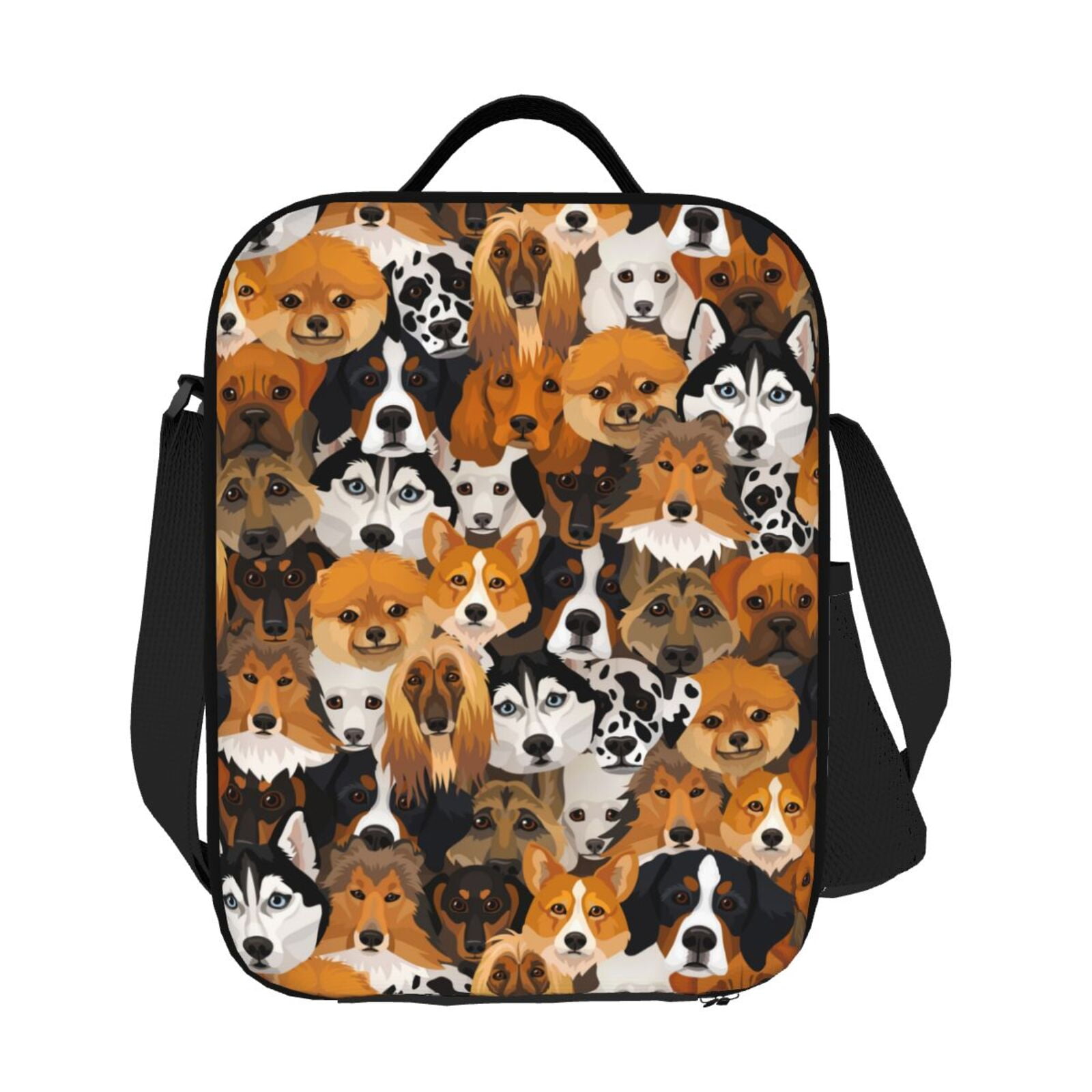 Ratiio Dogs Different Breeds Print Lunch Box - Reusable Lunch Bag Men ...