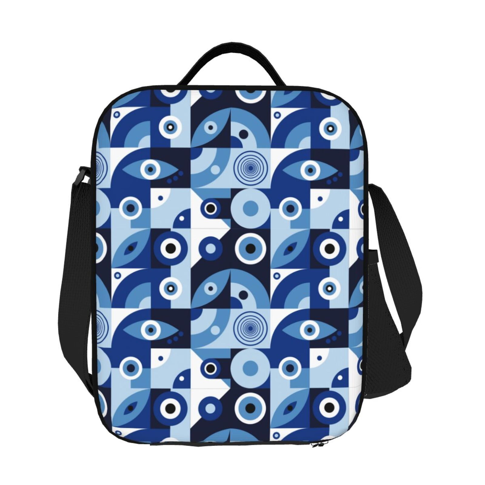 Ratiio Evil Eye Print Lunch Box - Reusable Lunch Bag Men Adult Women ...
