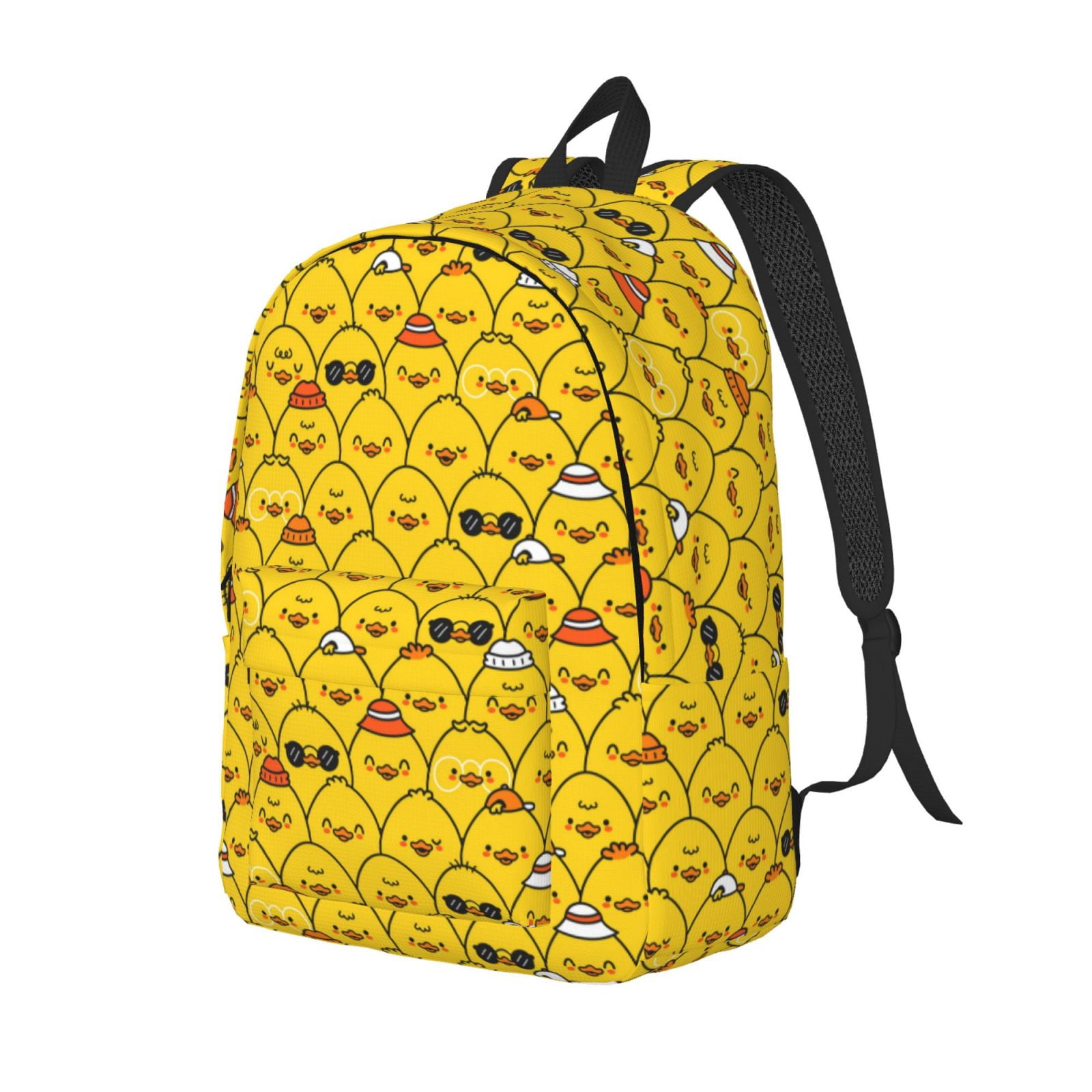 Ratiio Funny Ducks Print Canvas Backpack for Women & Men Retro ...