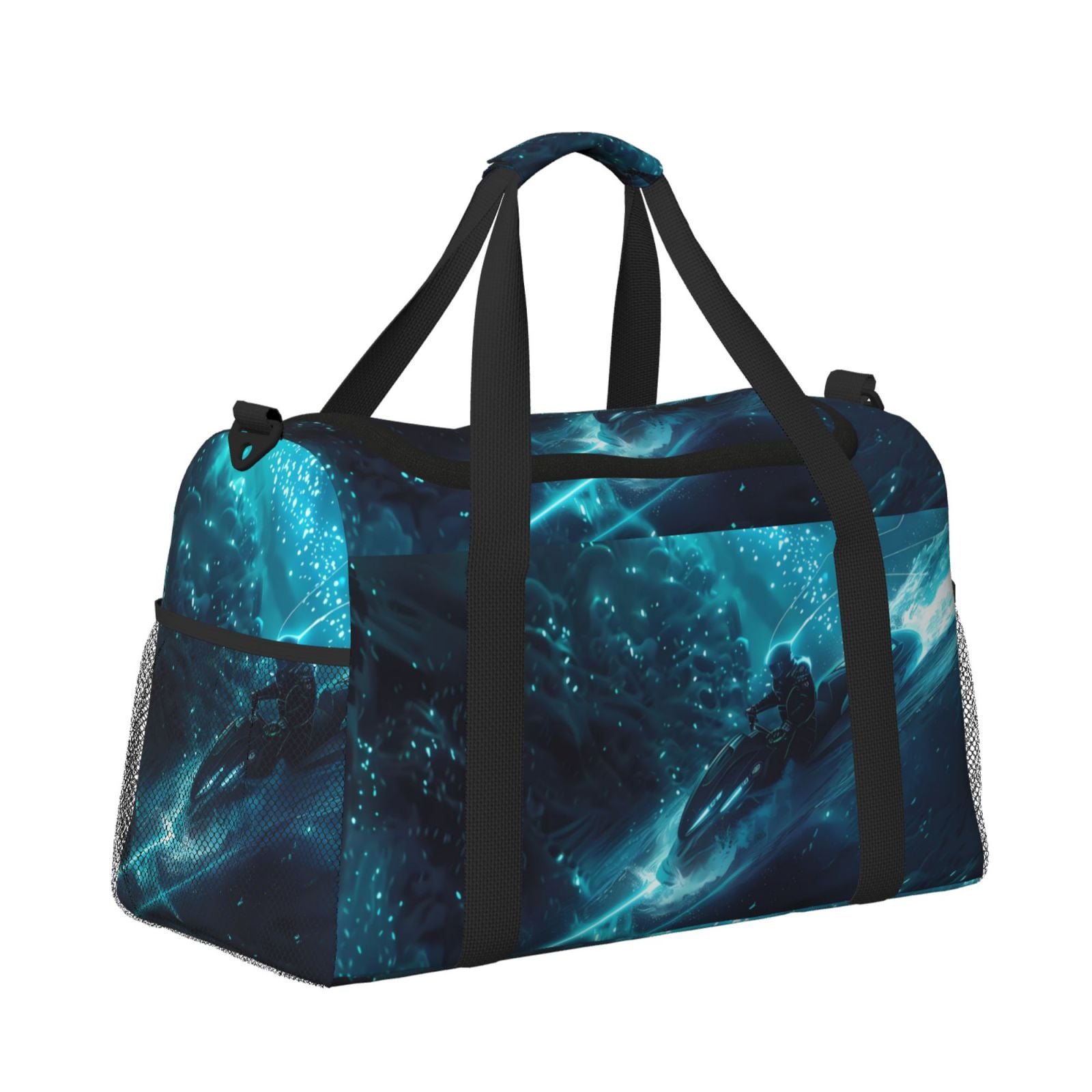 Ratiio Futuristic Jet Ski Adventure Pattern Hand Travel Bag, Weekender ...