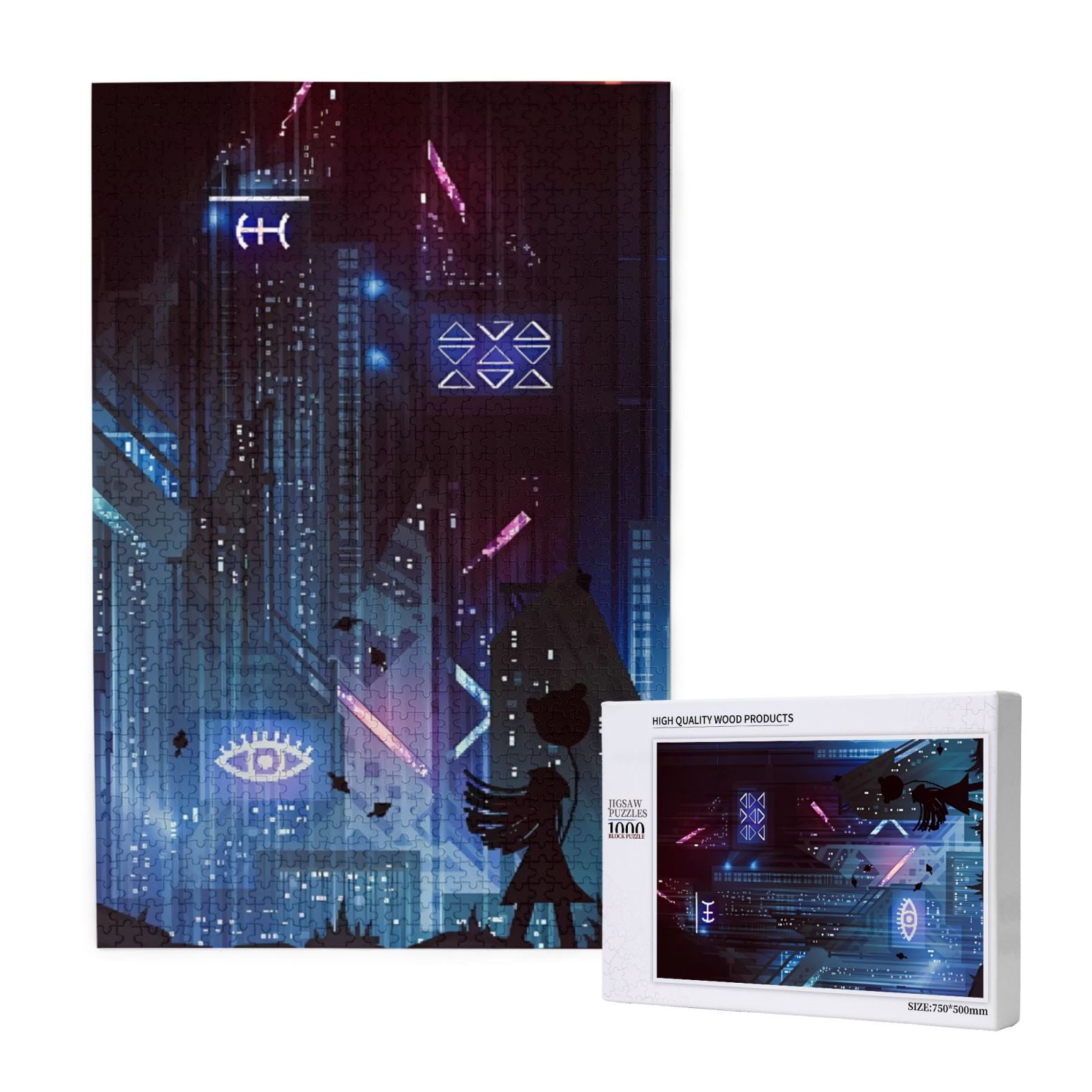 Ratiio Geometry Dash Print 1000 Piece Jigsaw Puzzle for Adults ...